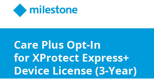 Milestone Care Plus Opt-In for XProtect Express+ Y3OIXPEXPLUSDL