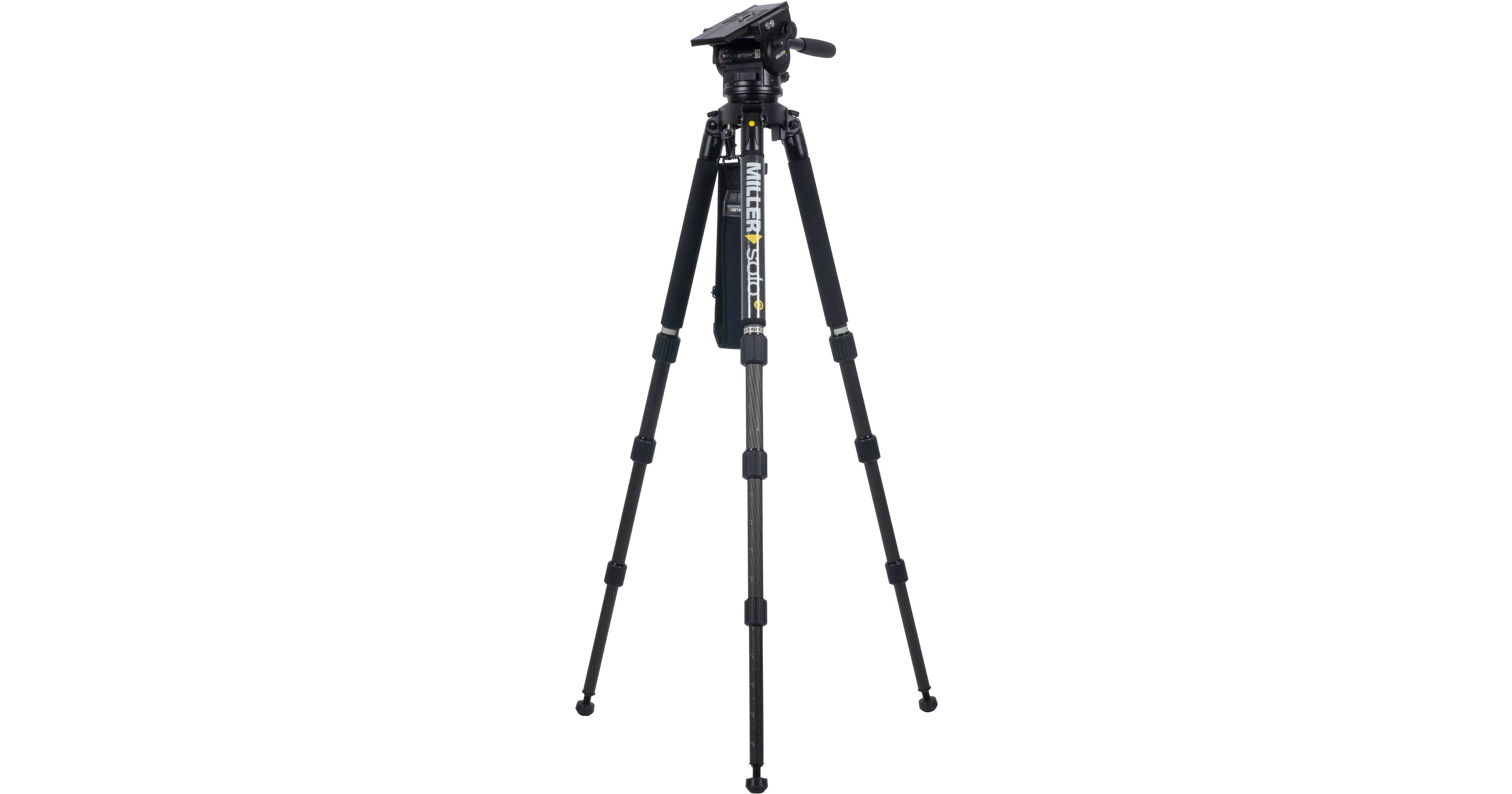 Miller Arrowx 3 2520 Solo-Q 100 3-Stage Carbon Fiber Tripod 3068