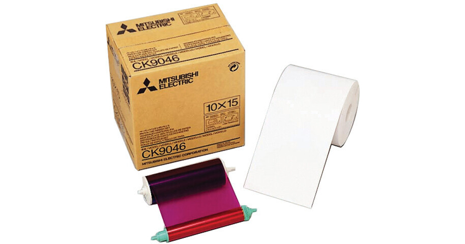 Mitsubishi 6" Paper Roll and Inksheet CK-9046 B&H Photo Video