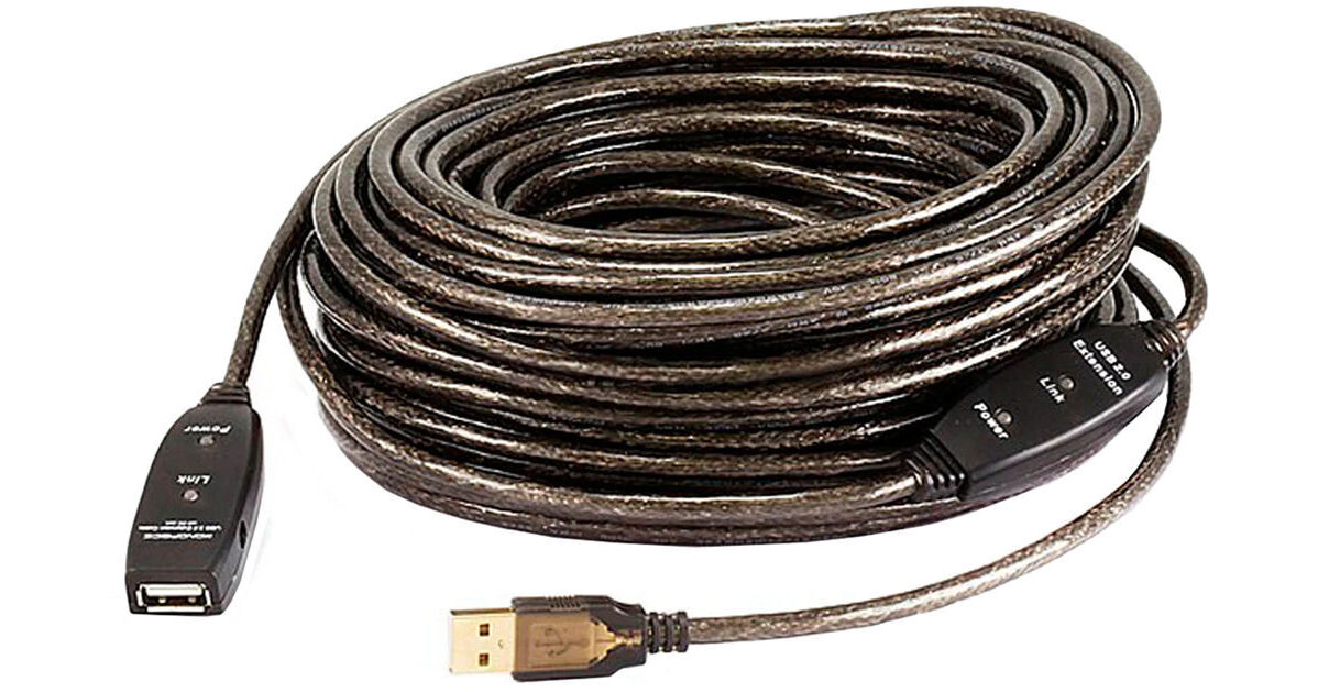 Monoprice USB-A to USB-A Female 2.0 Extension Cable 7644 B&H