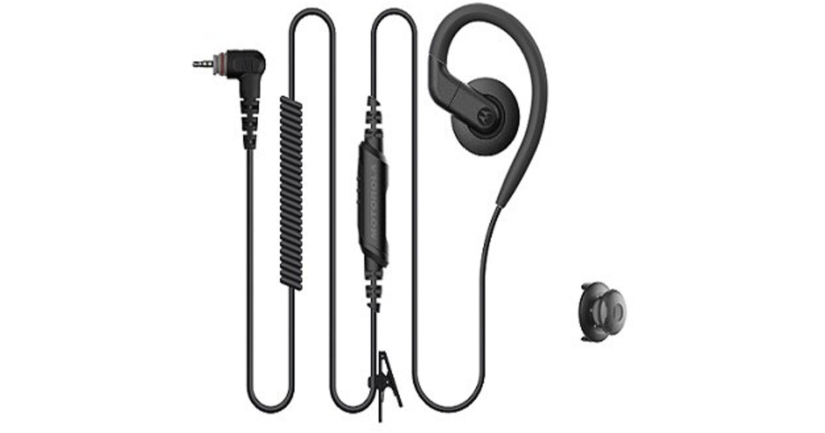 Motorola C-Style Earpiece with In-Line Microphone and PTT