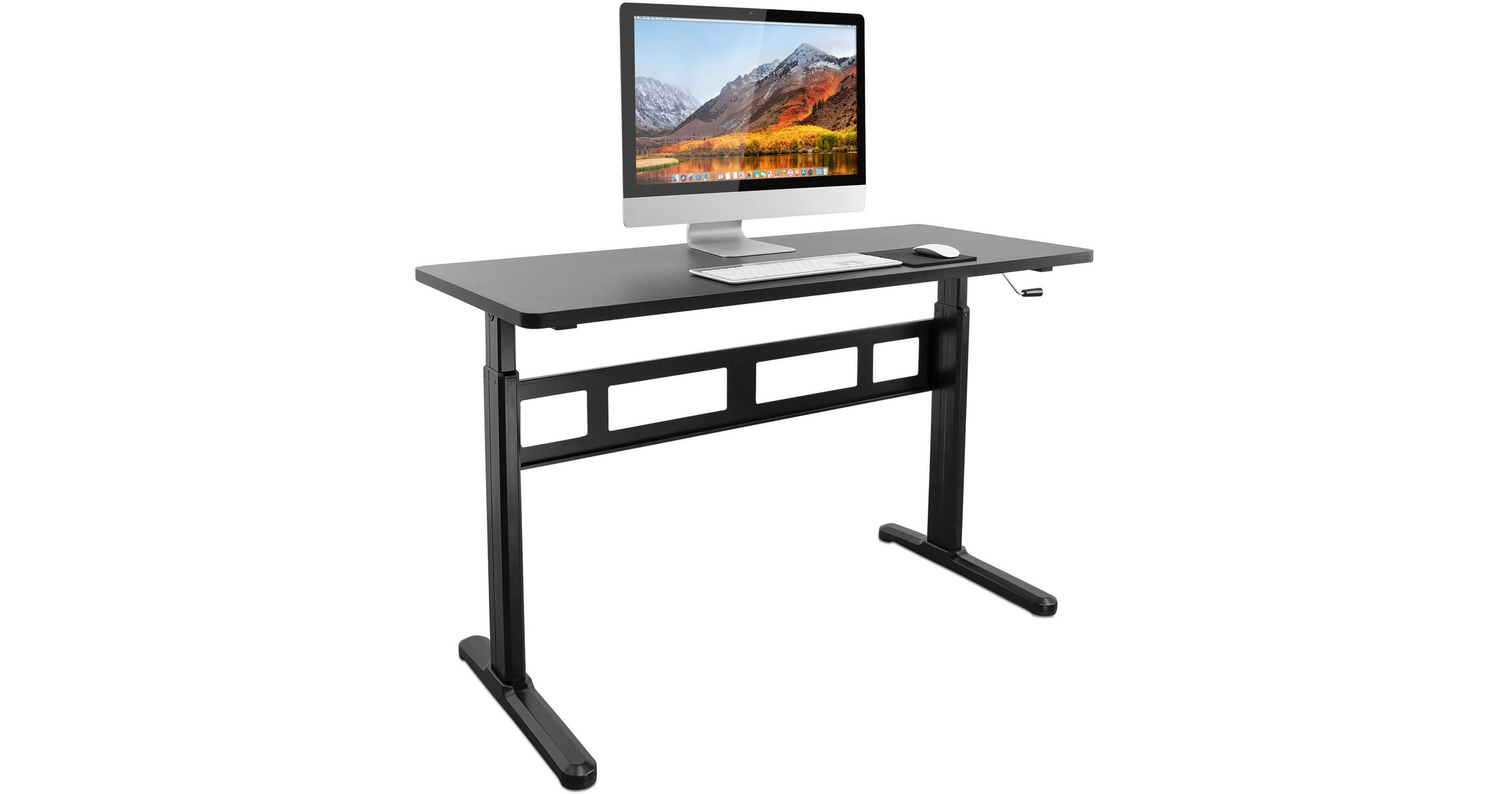 Mount-It! Hand Crank Sit-Stand Desk MI-7981 B&H Photo Video