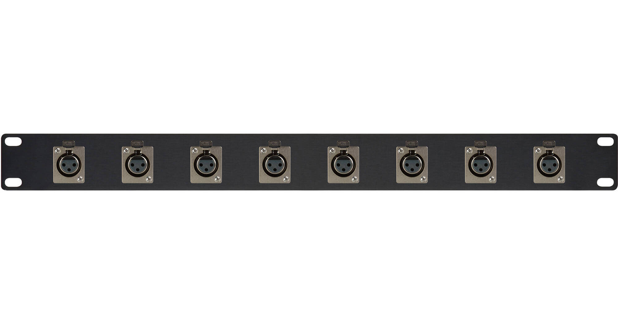 My Custom Shop XLR Feedthrough 1 RU Patch Panel with 8 CTX-8XFXF