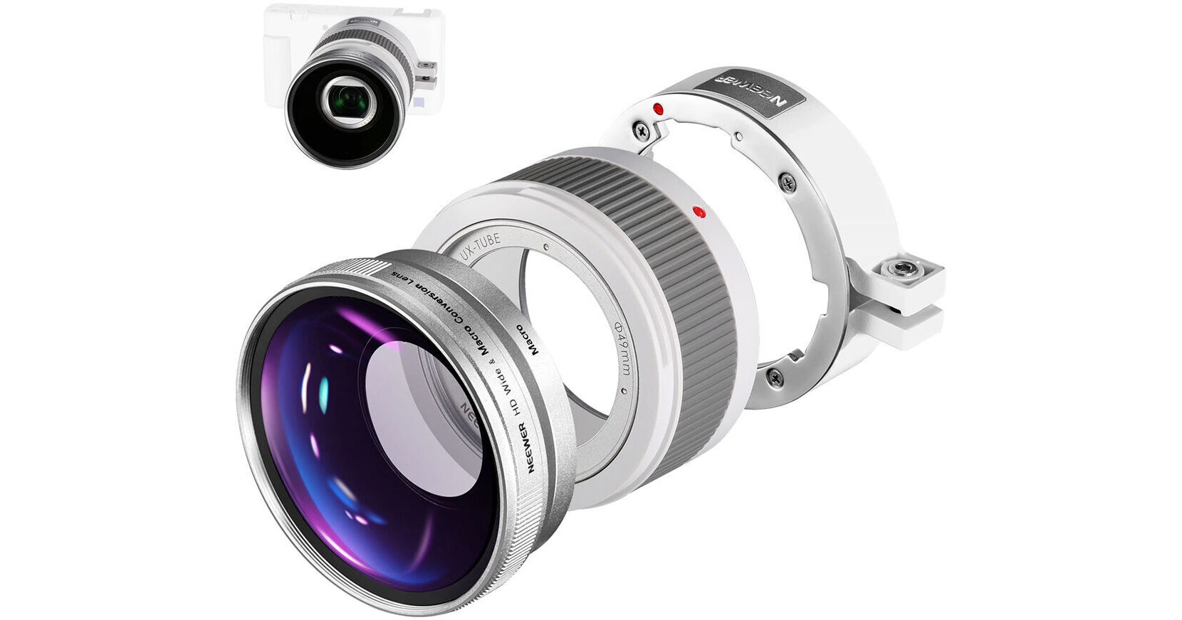 Neewer 2-in-1 Wide Angle & 10x Macro Additional Lens 66601142
