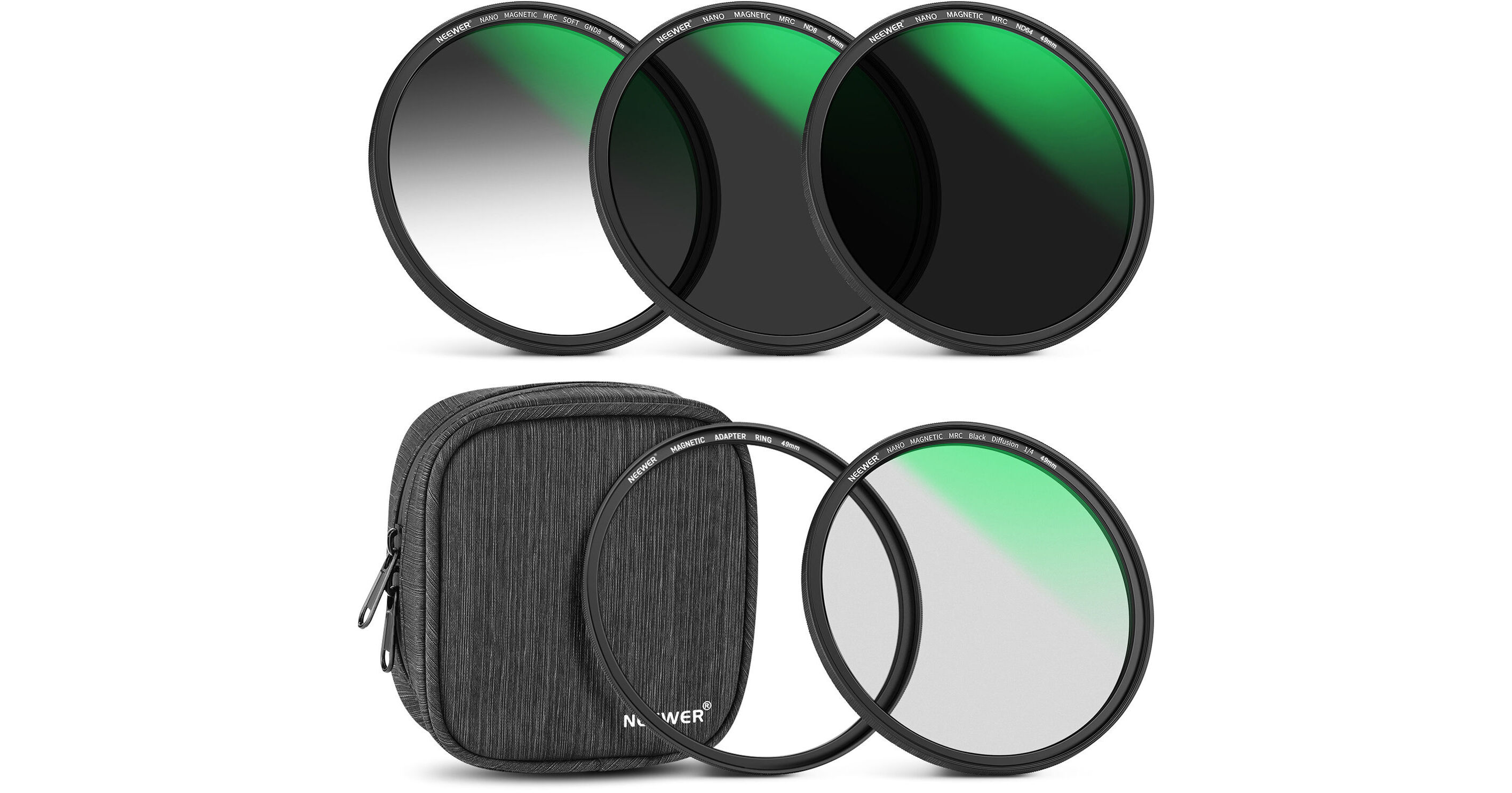 Neewer 5-in-1 Magnetic Lens Filter Kit 66601691 B&H Photo Video