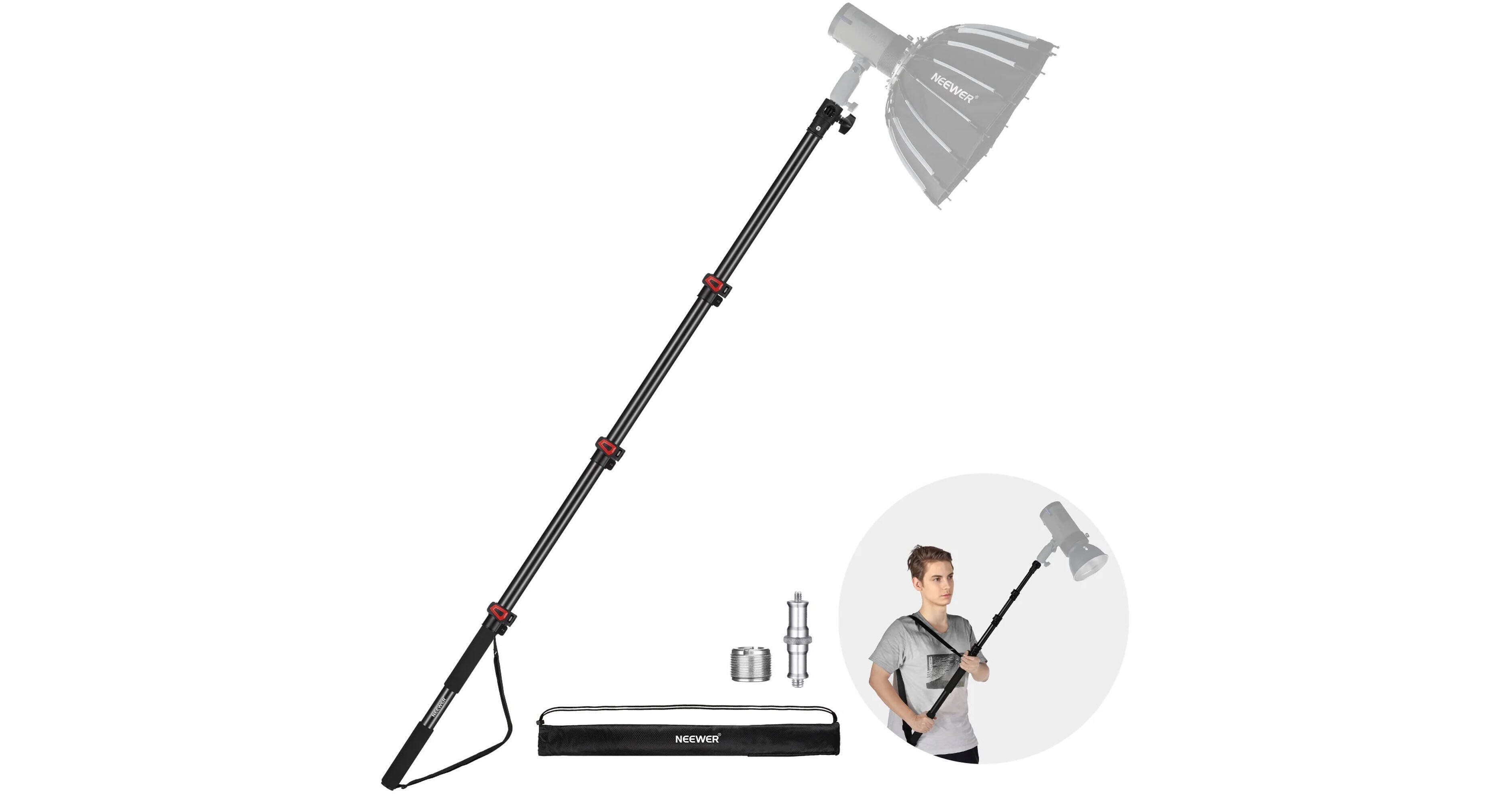 Neewer MS-230C Handheld Telescoping Boompole (7.5') 66602578 B&H