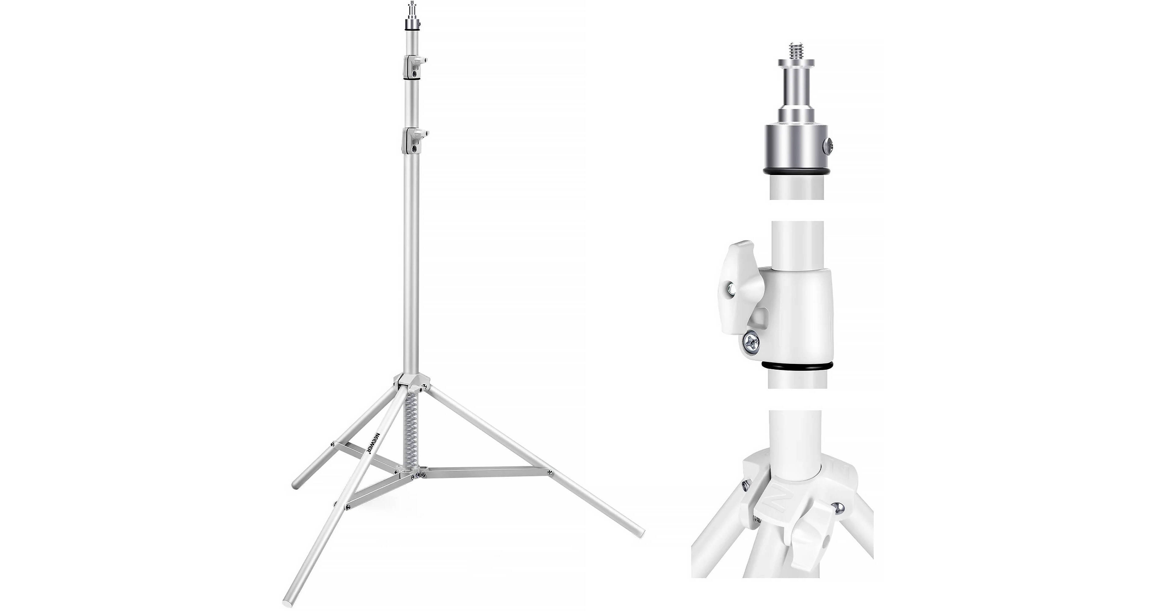 Neewer ST-200 Heavy-Duty Photography Light Stand (White)