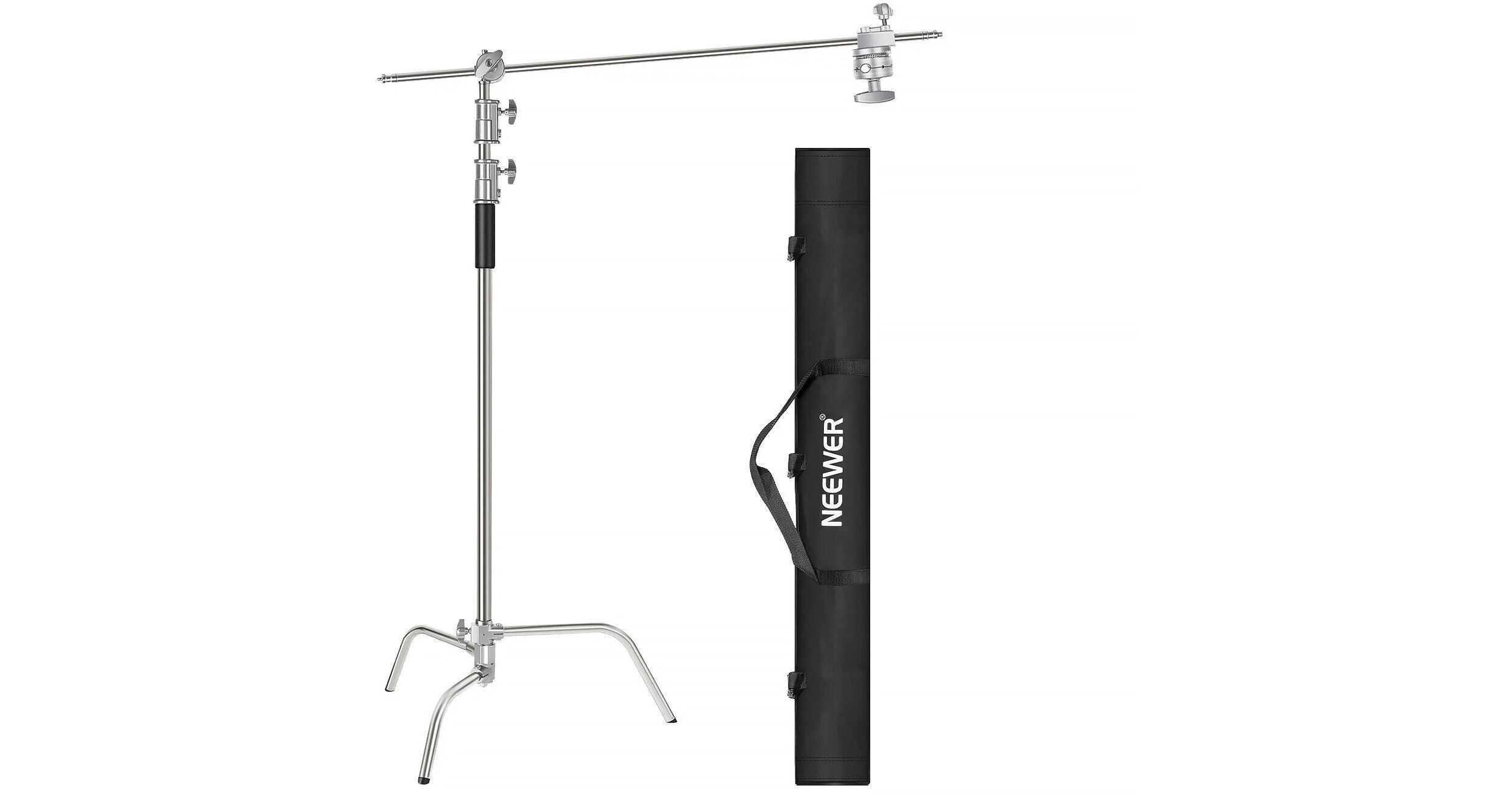 Neewer Stainless Steel C-Stand with Boom Arm & Carry Bag