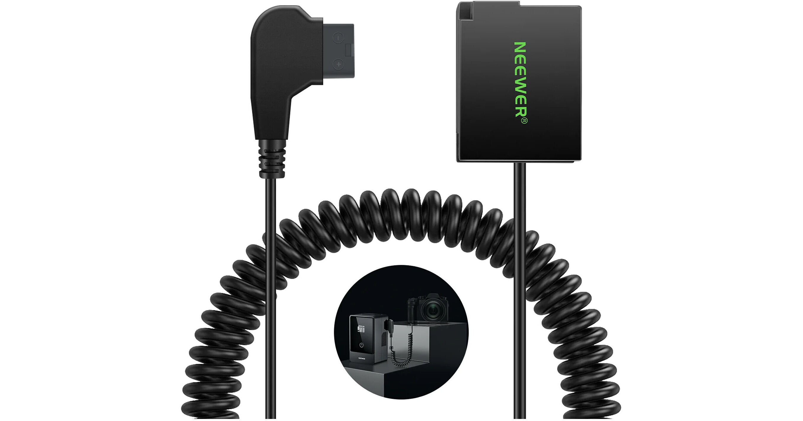 Neewer D-Tap to DMW-BLC12 Dummy Battery Cable (5.3') 66605400