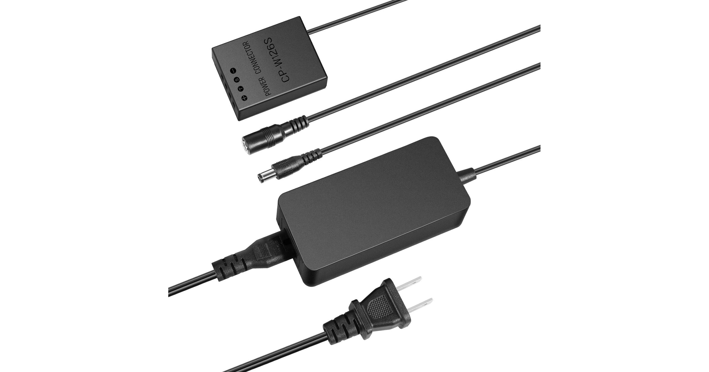Neewer NP-W126S Dummy Battery Coupler and AC Adapter Kit