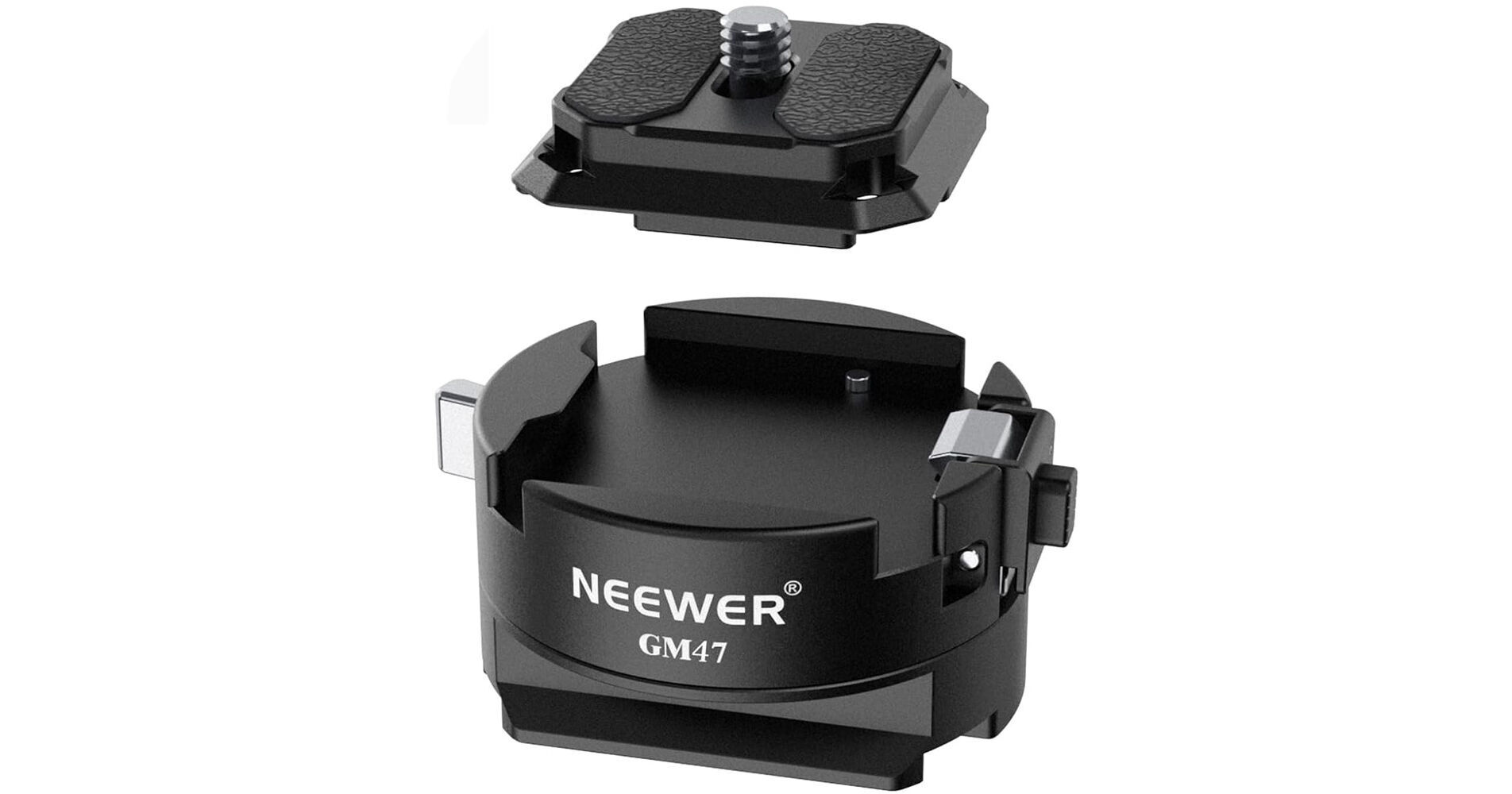 Neewer GM47 Quick Release Plate with Enhanced Clamp Base