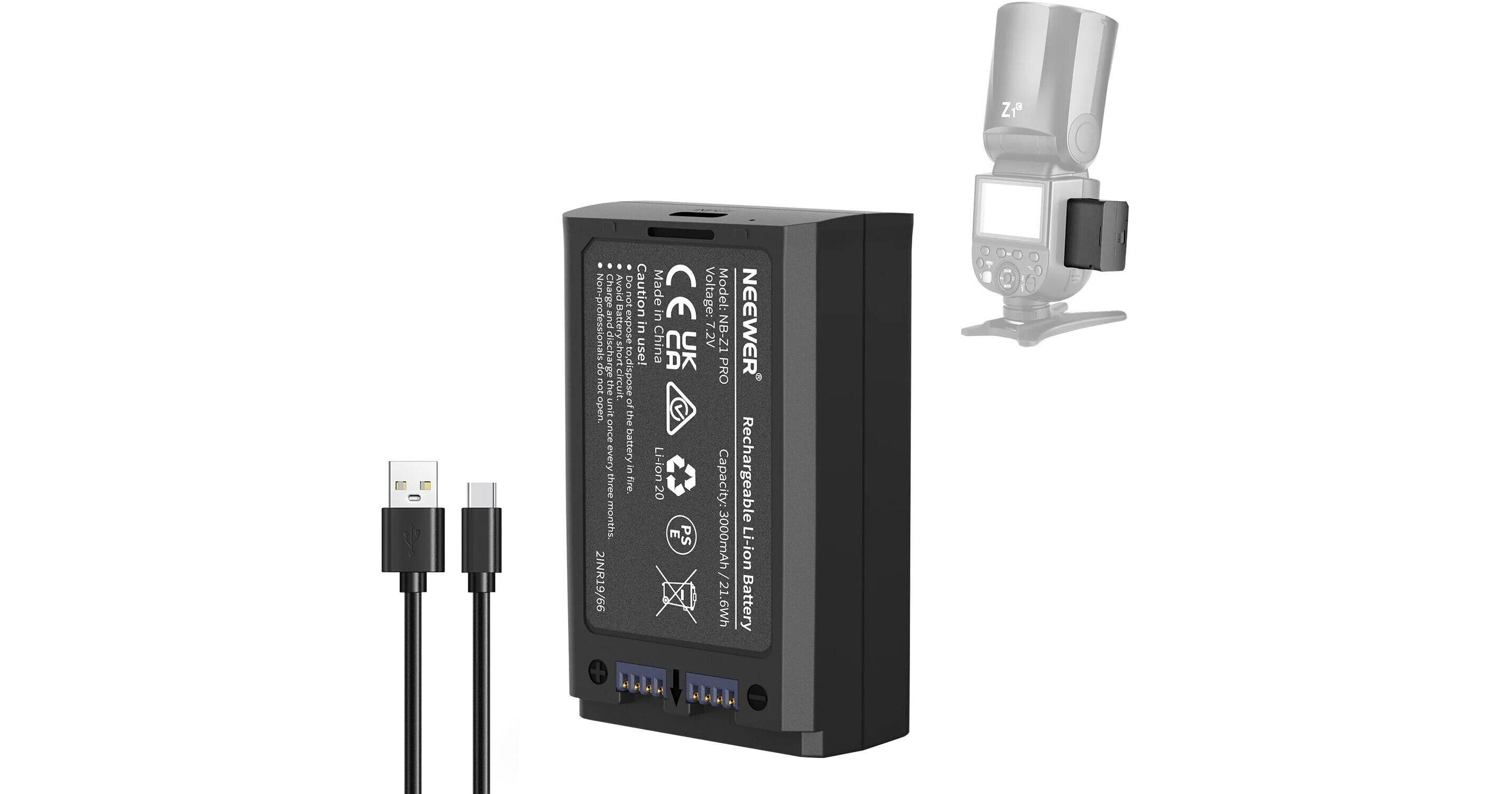 Neewer NB-Z1 PRO Battery for Z Series Flashes 66606015 B&H Photo