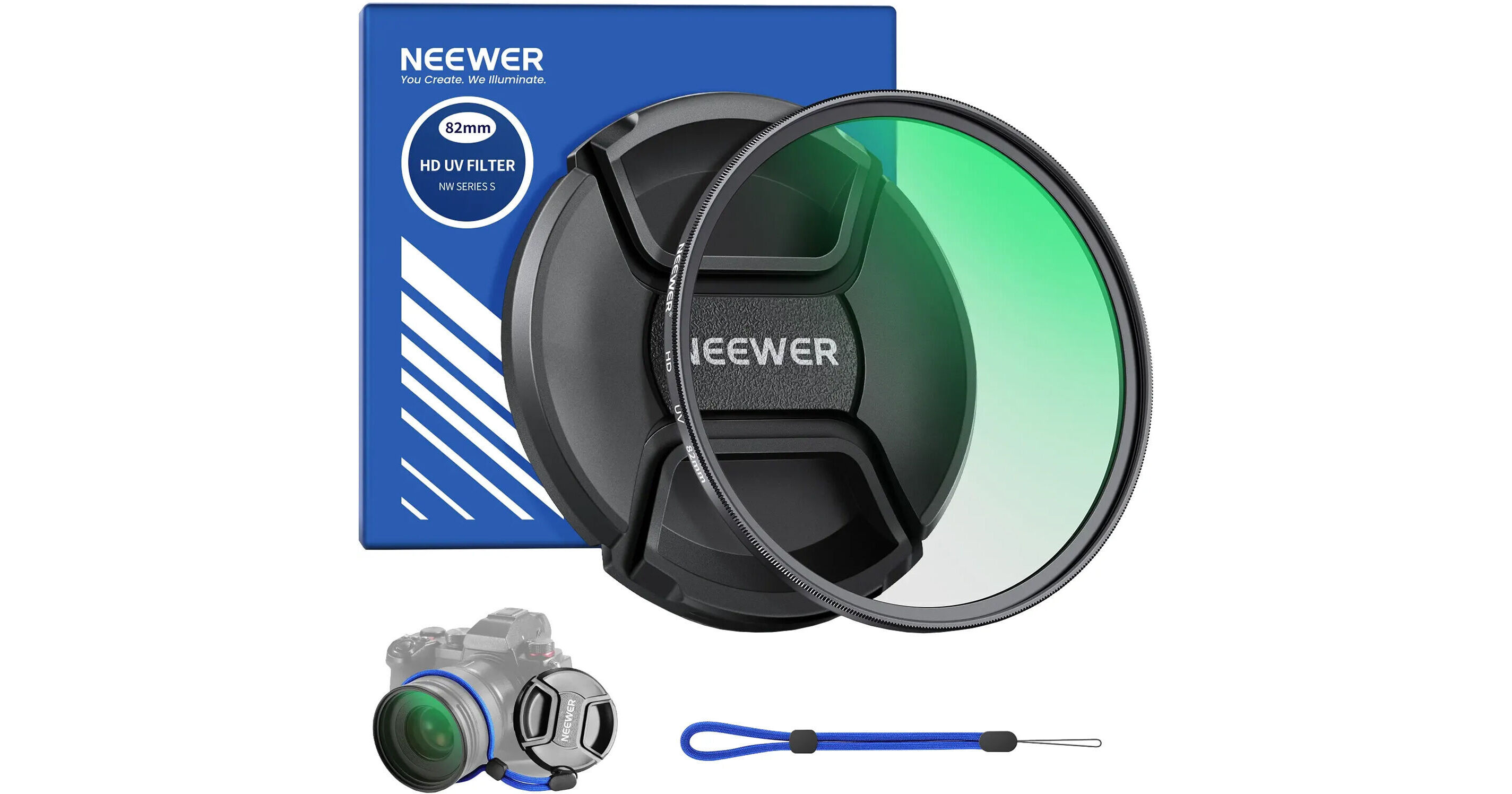 Neewer MC HD UV Filter with Lens Cap (82mm) 66606135 B&H Photo