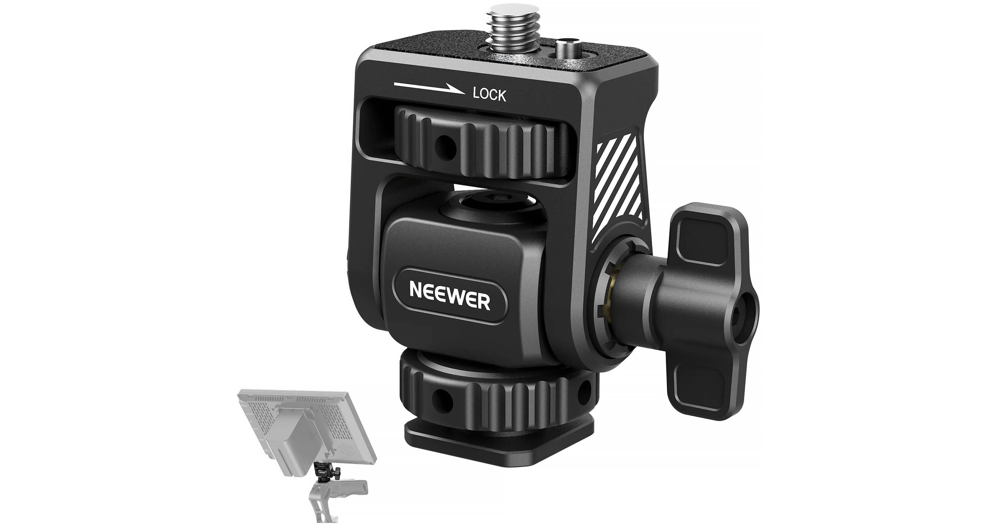 Neewer MA019 On-Camera Monitor Mount with Cold Shoe 66606481 B&H