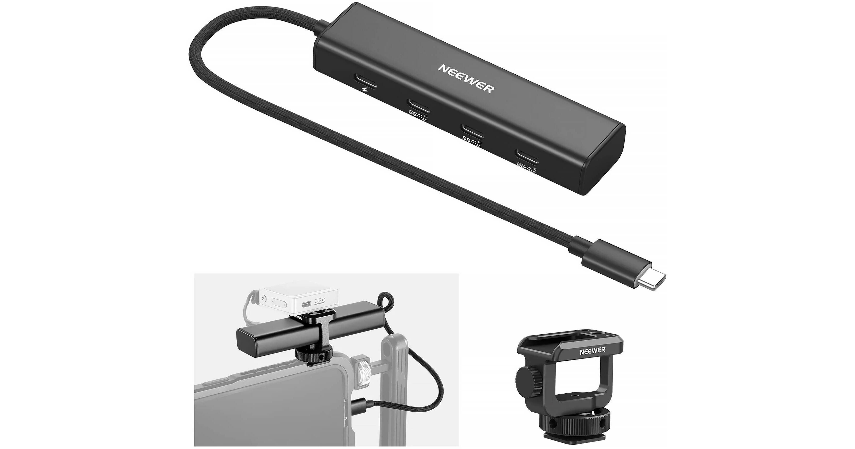 Neewer PS020E 4-in-1 USB-C 3.2 Gen 2 Hub with Cold Shoe 66606950