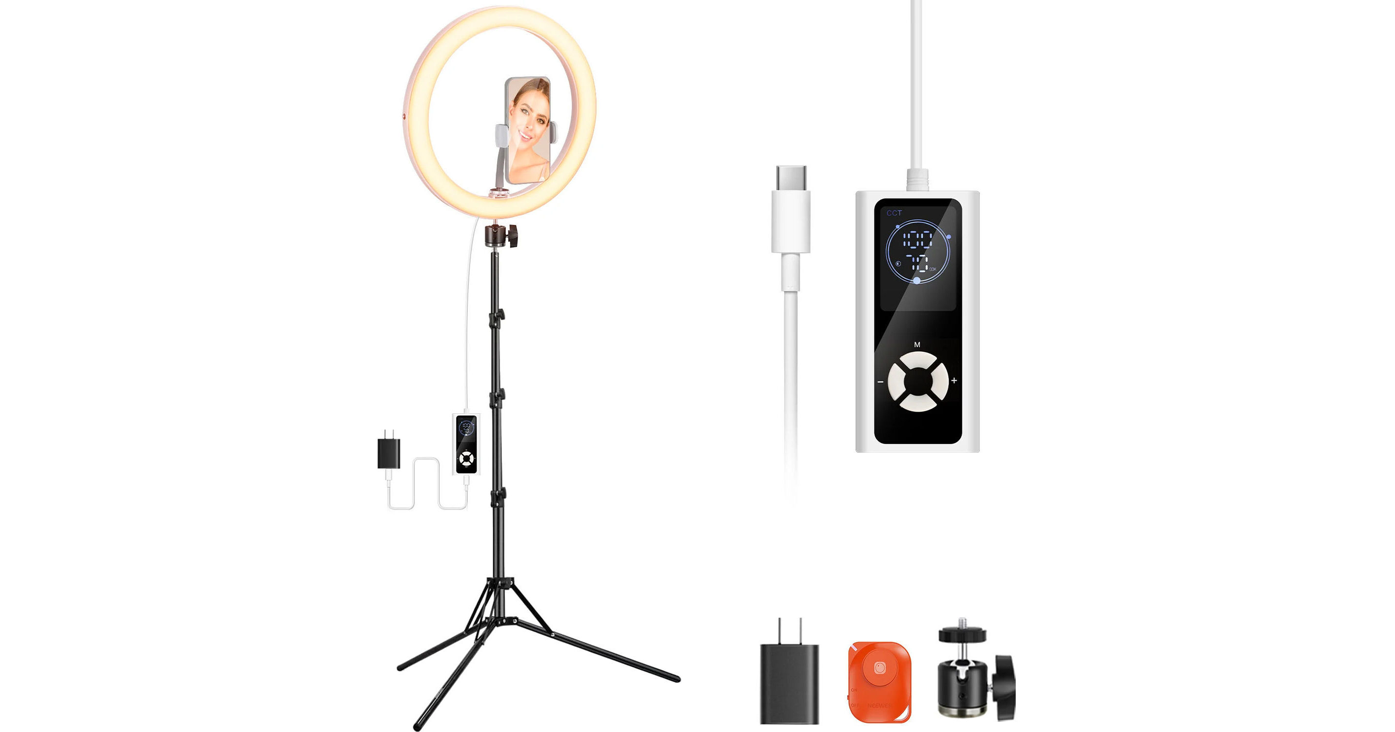 Neewer RH12B Pro Bi-Color LED Ring Light Kit (12") 66607058 B&H
