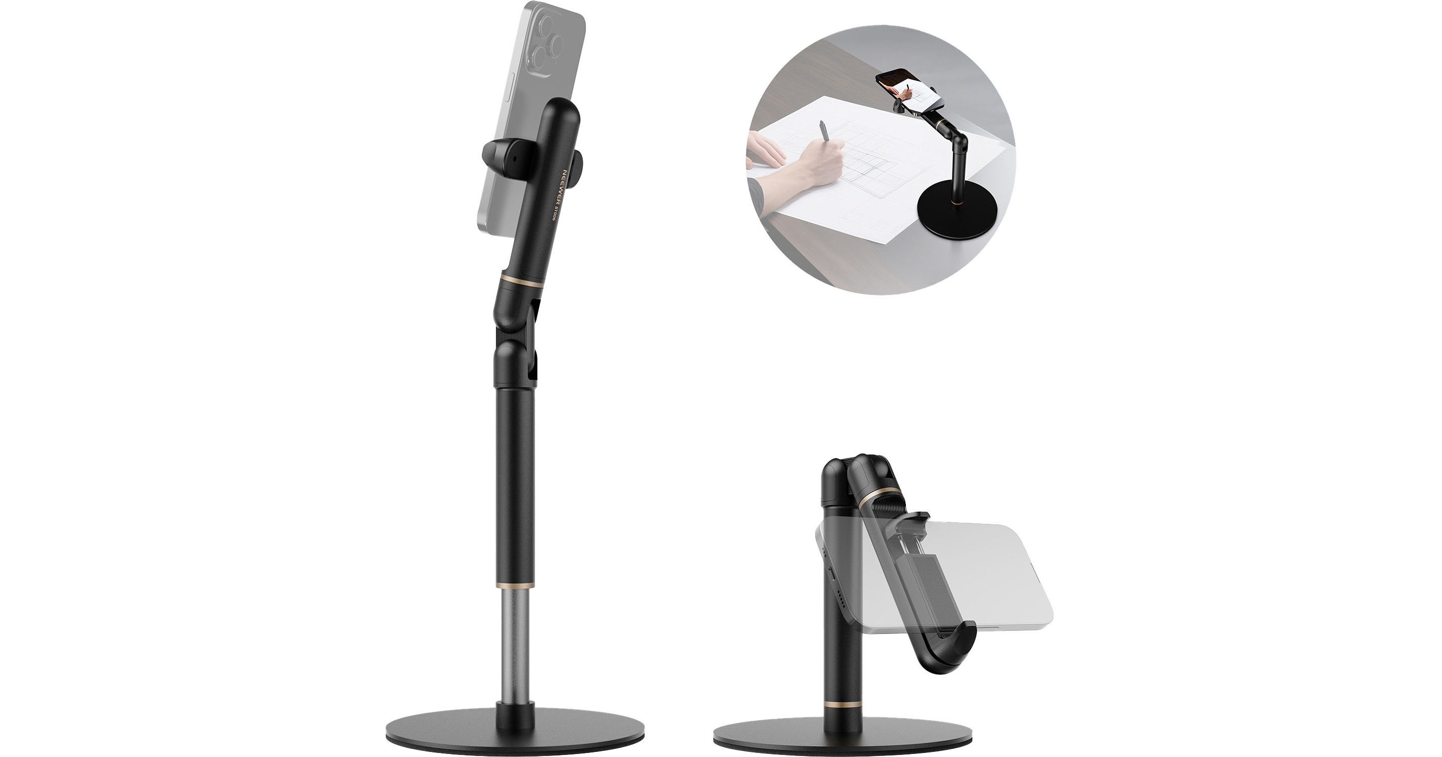 Neewer BASICS ST006 Adjustable Phone Holder Stand 66607630 B&H