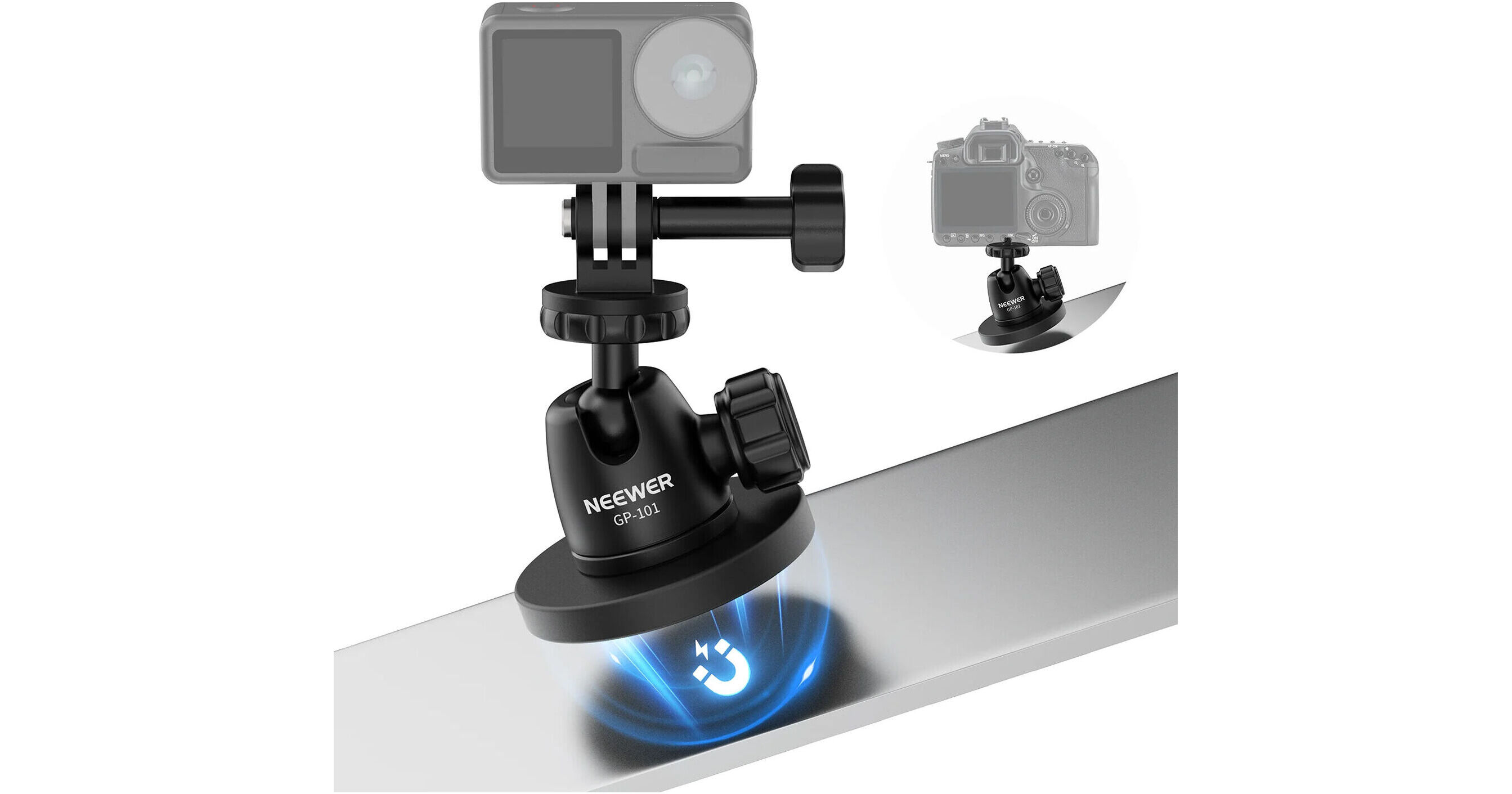 Neewer Basics GP-101 Magnetic Action Camera Mount 66608176 B&H