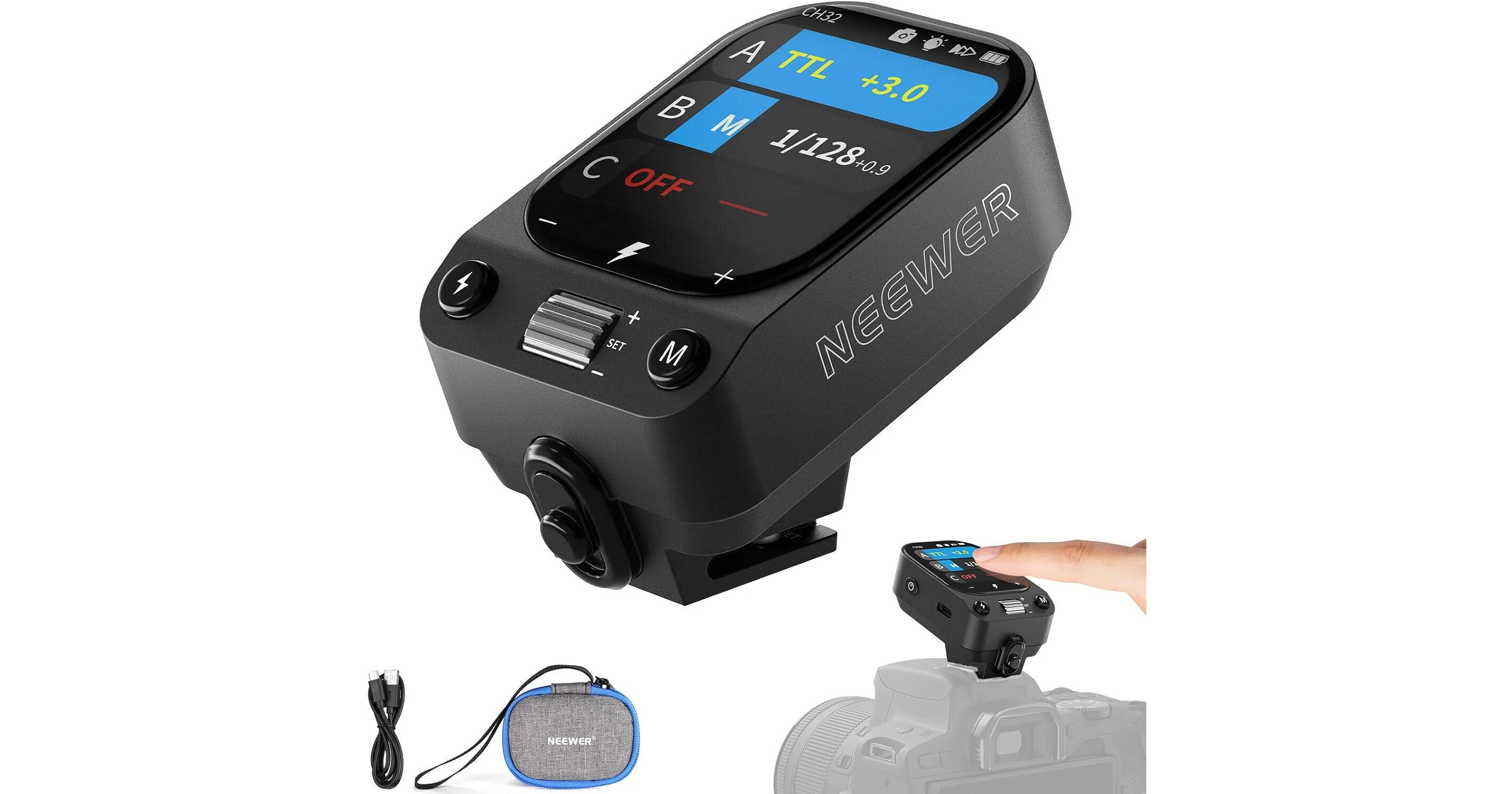 Neewer QZ-N Touchscreen TTL Wireless Flash Trigger 66608417 B&H