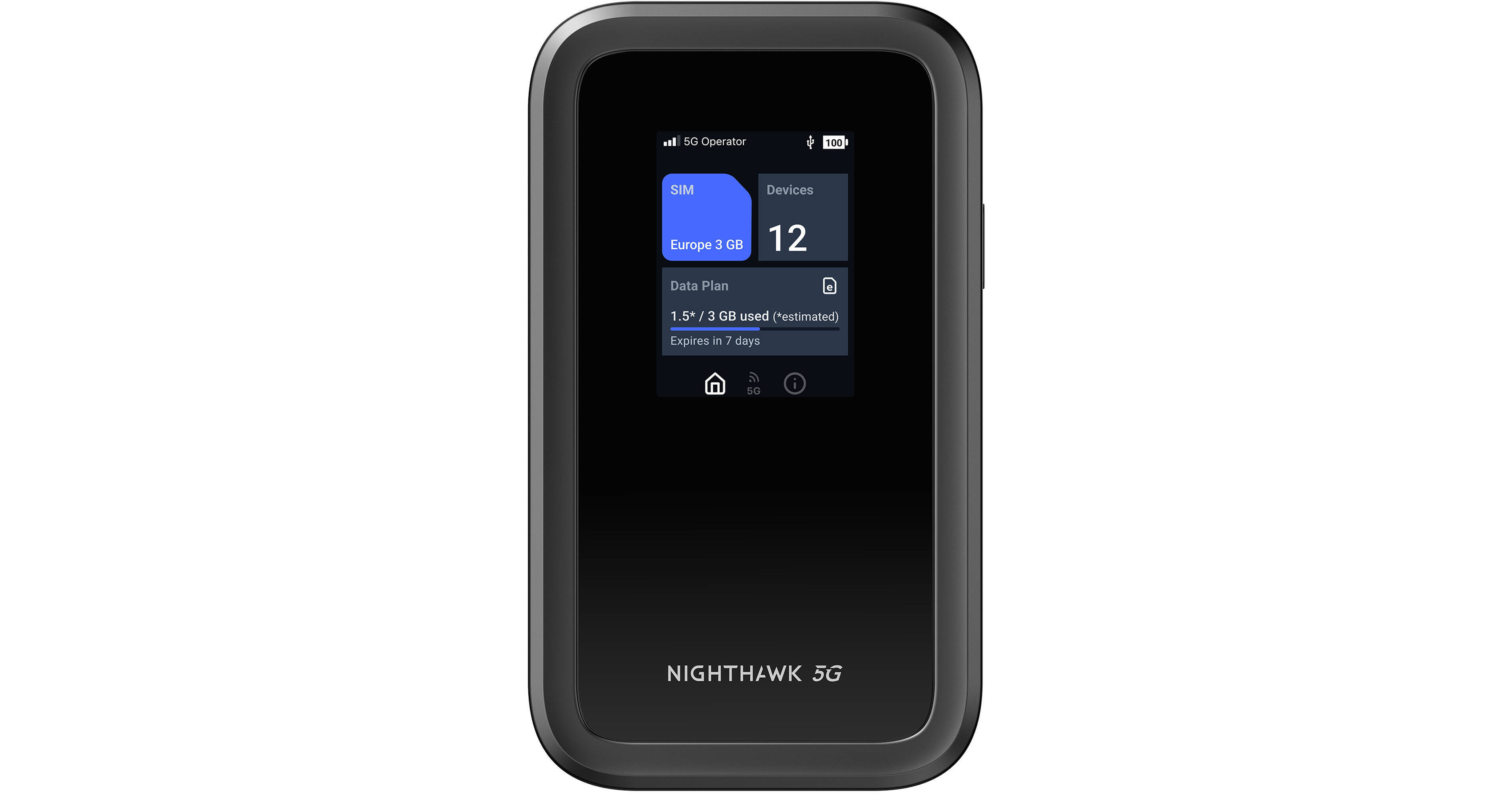 Netgear Nighthawk M7 5G Mobile Hotspot Router MH7150-100PAS B&H