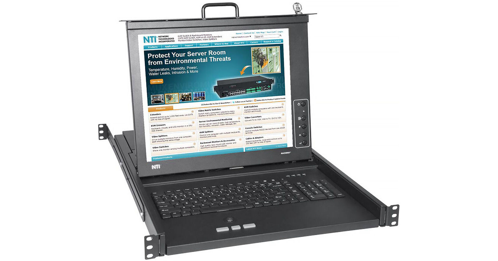 Network Technologies RACKMUX KVM Drawer RACKMUX-VS17-NT-8USBHD
