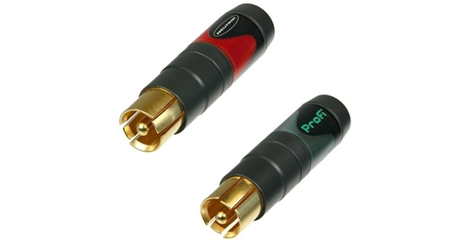 Neutrik NF2C-B/2 Professional RCA Male Connector Plugs NF2C-B/2