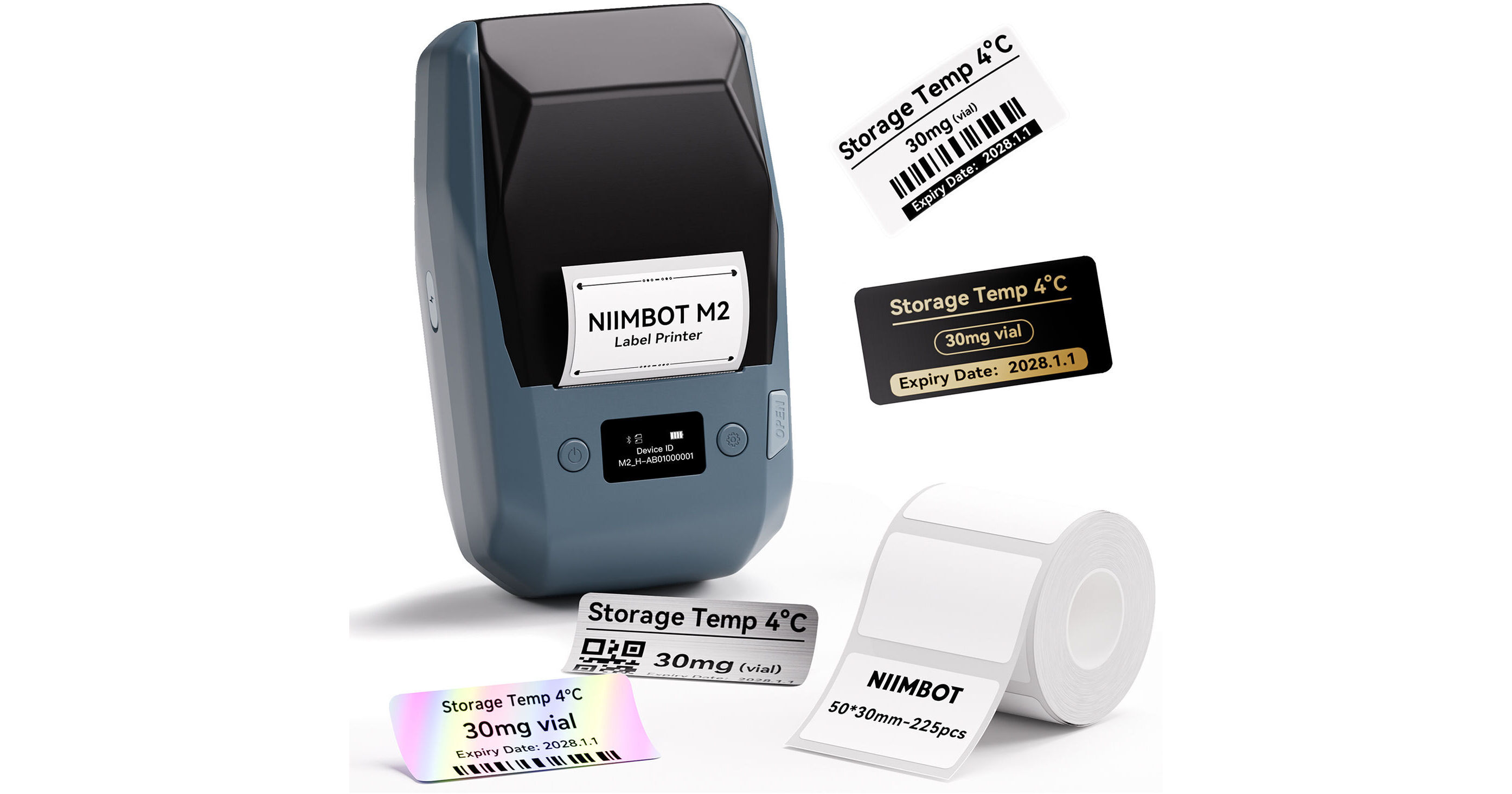 NIIMBOT M2H 2" HD Thermal Transfer Label Printer 1BC13123402 B&H