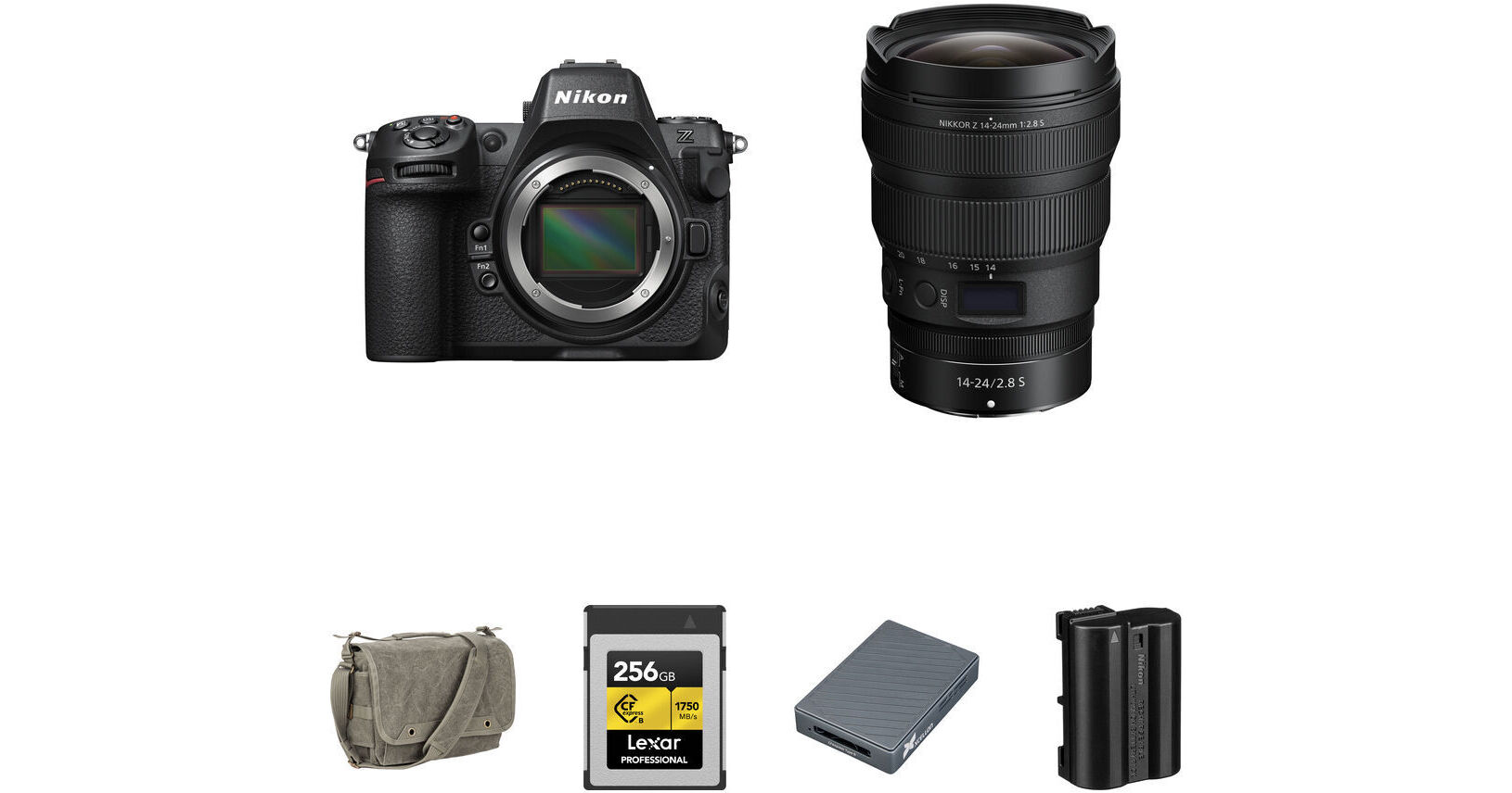 Nikon Z8 Mirrorless Camera with 14-24mm f/2.8 Lens and
