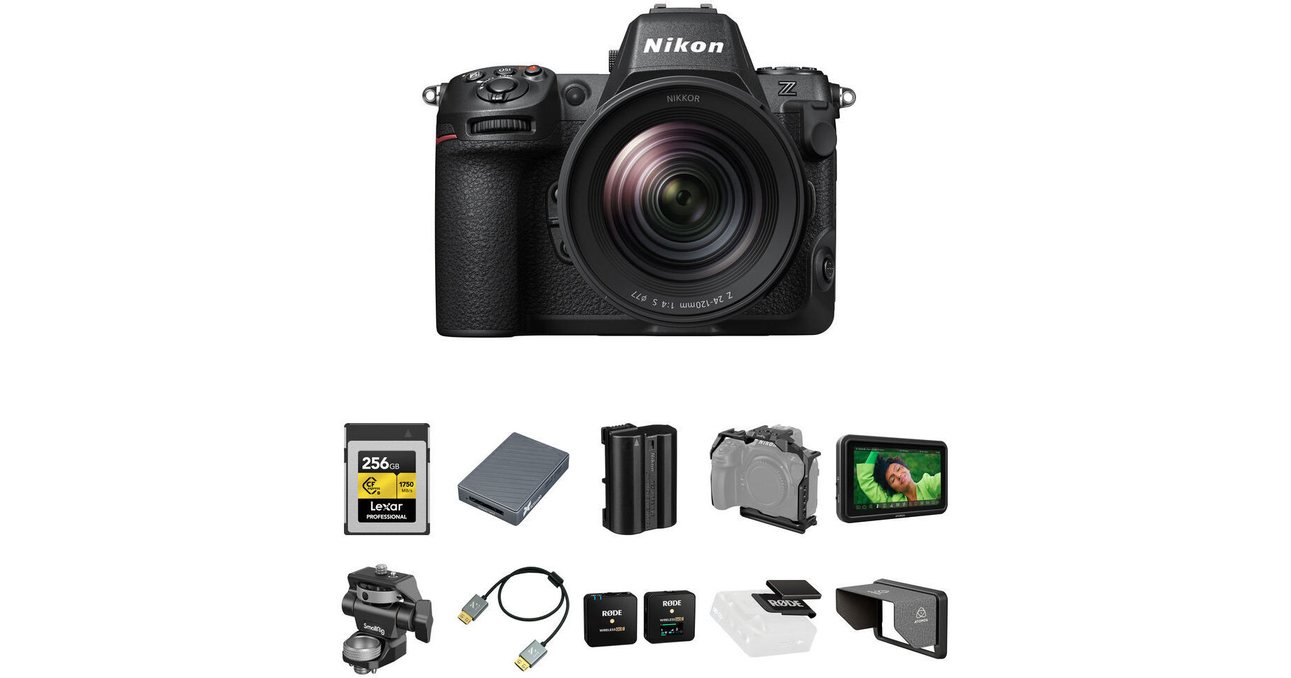 Nikon Z8 Mirrorless Camera with 24-120mm f/4 Lens and Content
