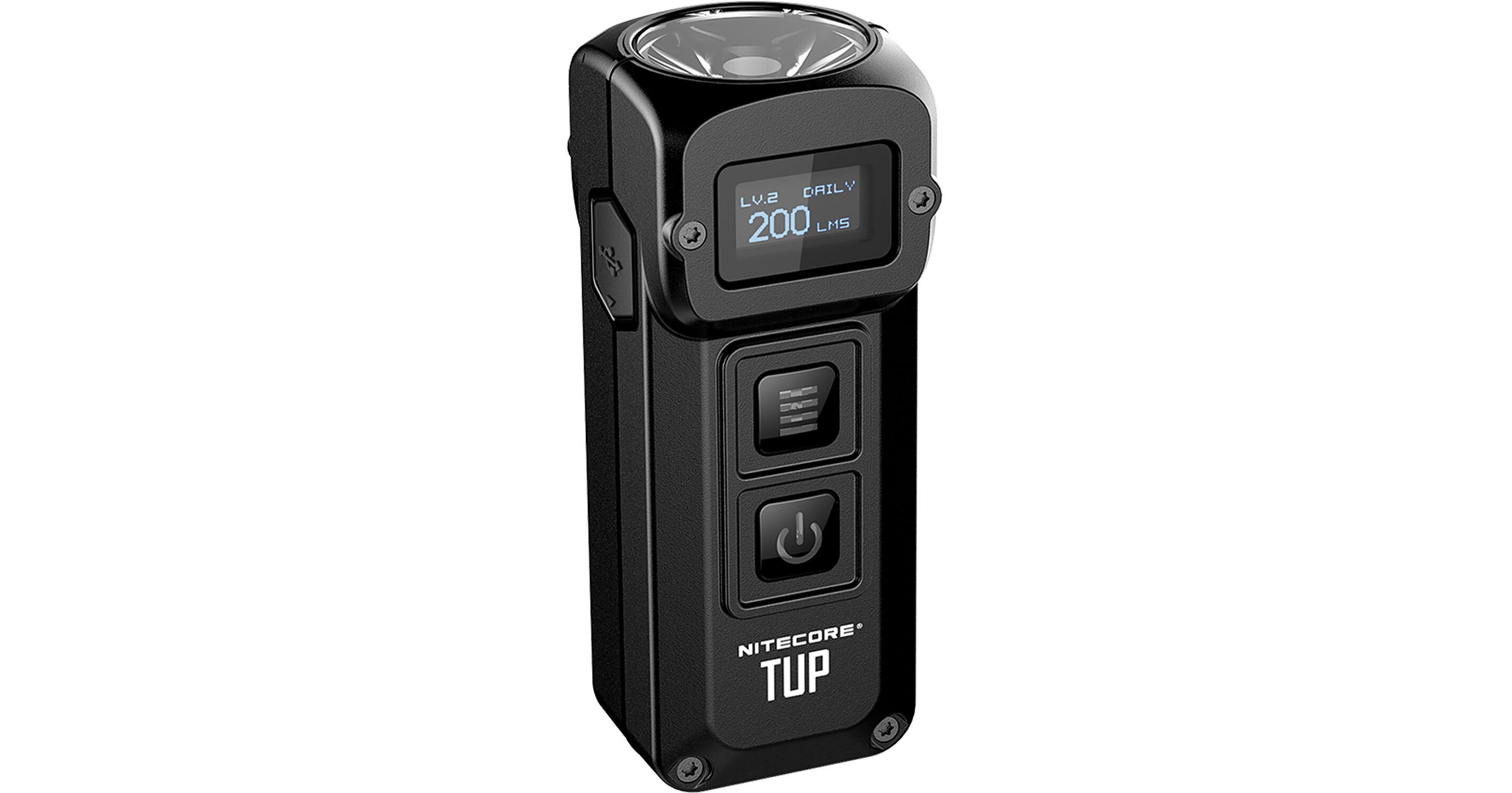 Nitecore TUP Rechargeable Pocket Flashlight (Black) TUPBLACK B&H