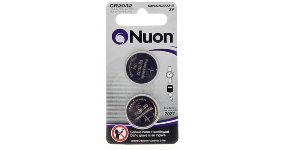 Nuon CR2032 Lithium Coin Battery (2-Pack) SMCCR2032-2 B&H Photo