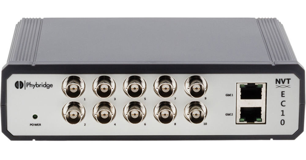 NVT Phybridge EC10 10-Port Ethernet and PoE+ over NV-EC-10 B&H