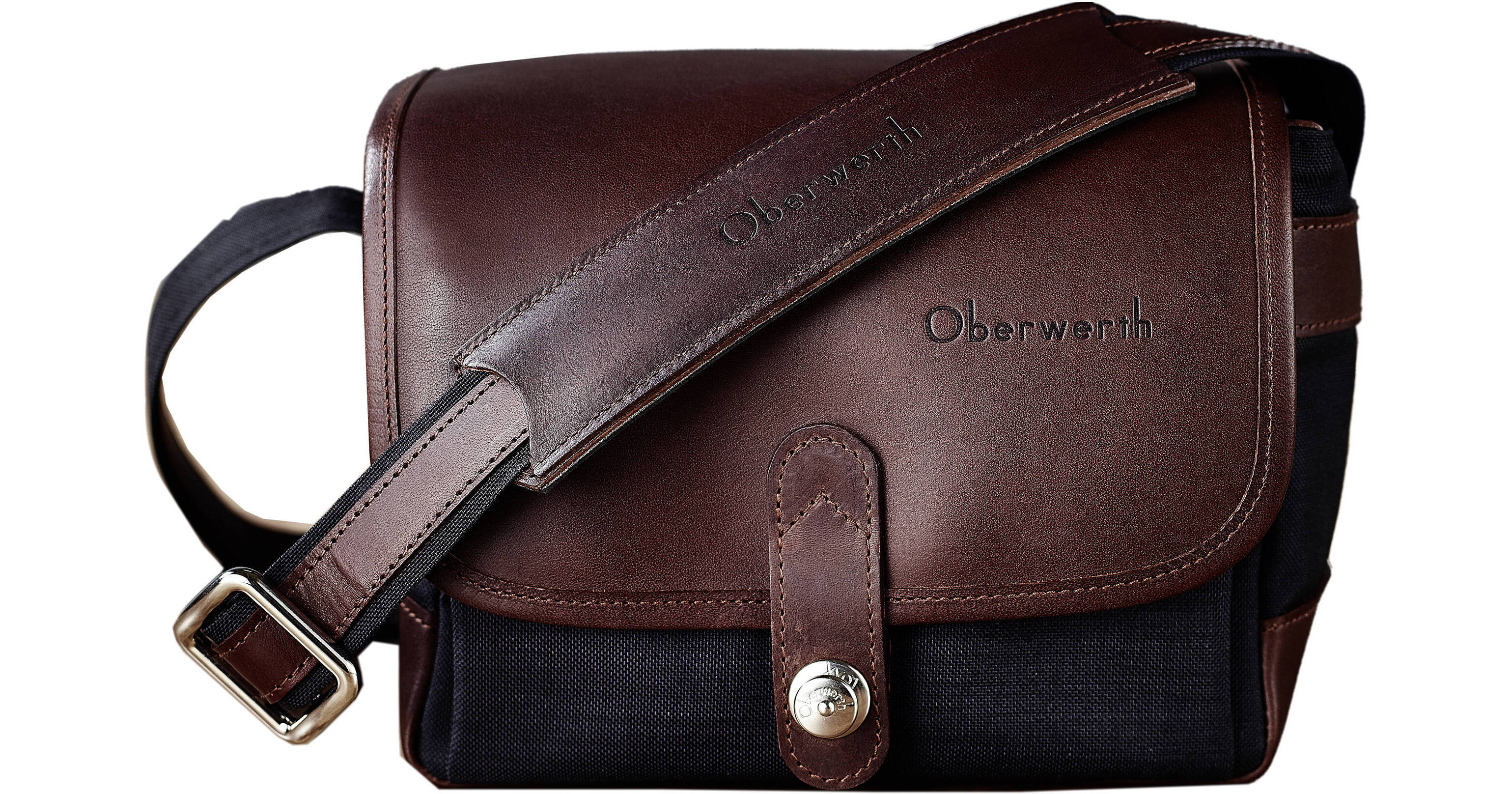 Oberwerth Frankfurt Camera Bag (Black/Dark Brown) FF-CS-LD 1802