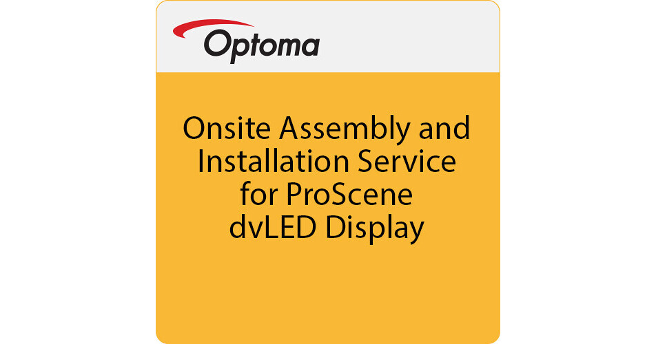 Optoma Technology Onsite Assembly and DVLED-ASSEMBLY-INSTALL B&H