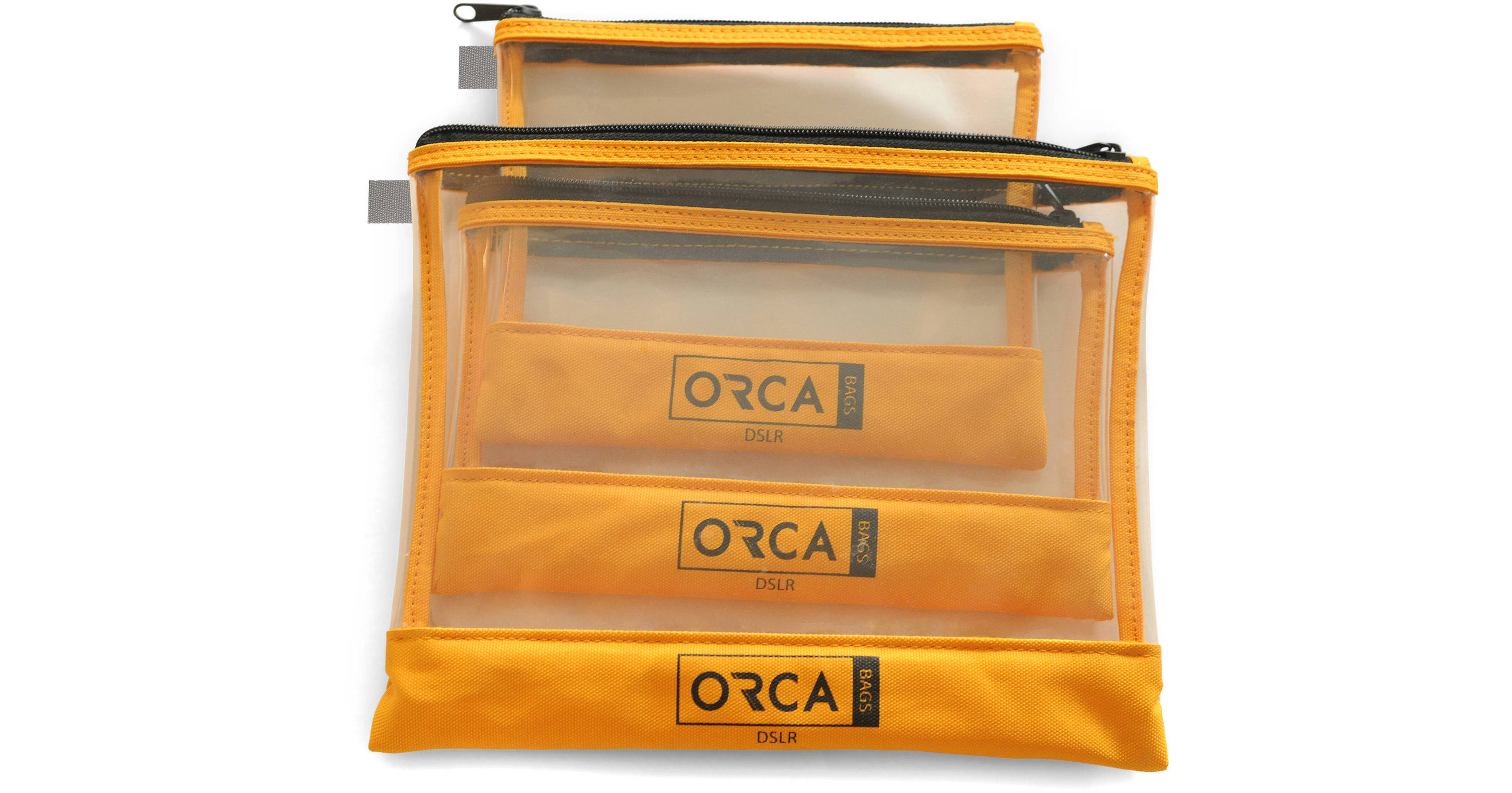 ORCA Transparent Accessories Pouches (3-Pack) OR-599 B&H Photo
