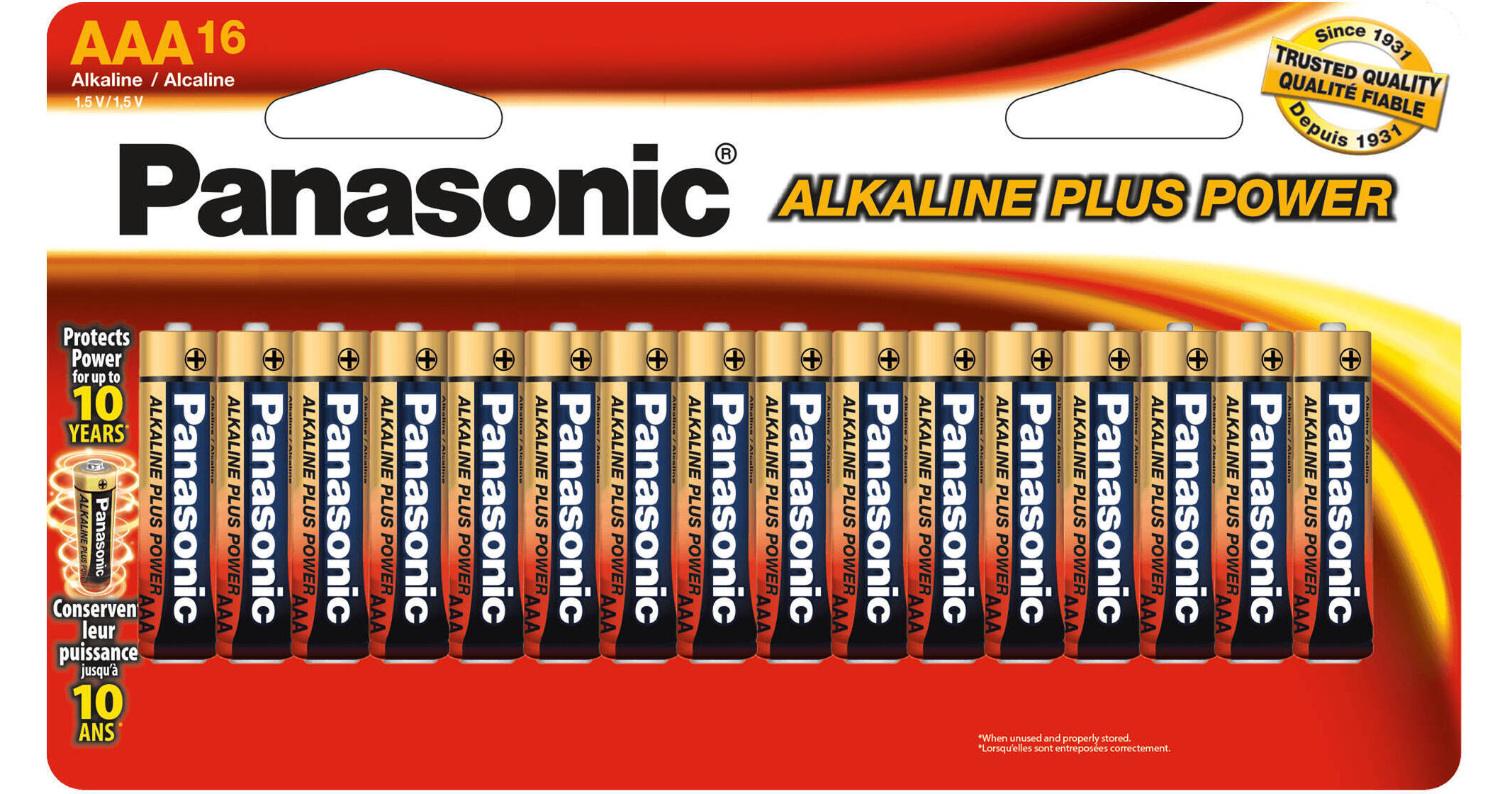 Panasonic AAA Alkaline Plus Power (16-Pack) LR03PA/16BH B&H