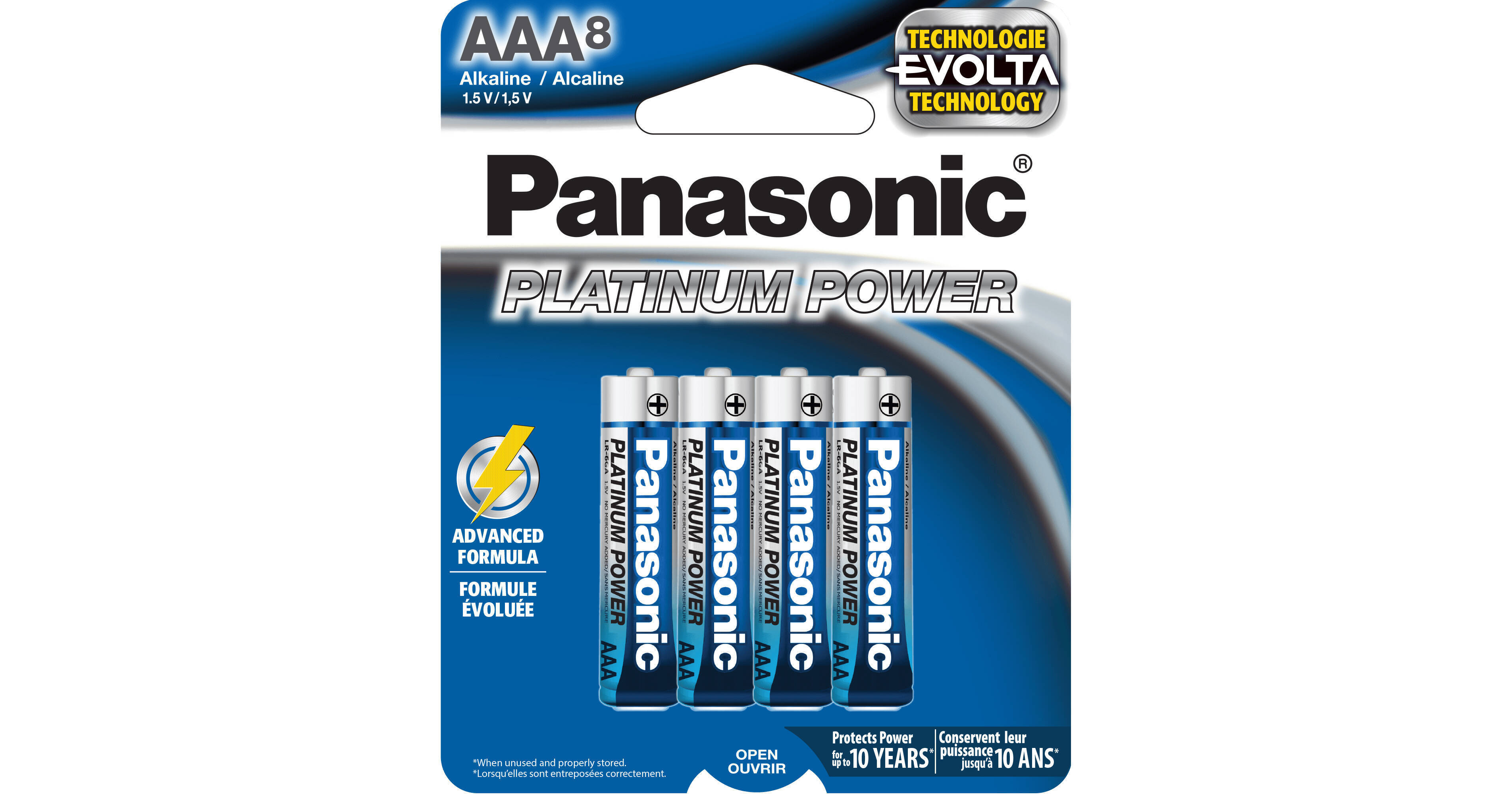 Panasonic AAA Platinum Power (8-Pack) LR03XE/8B B&H Photo Video