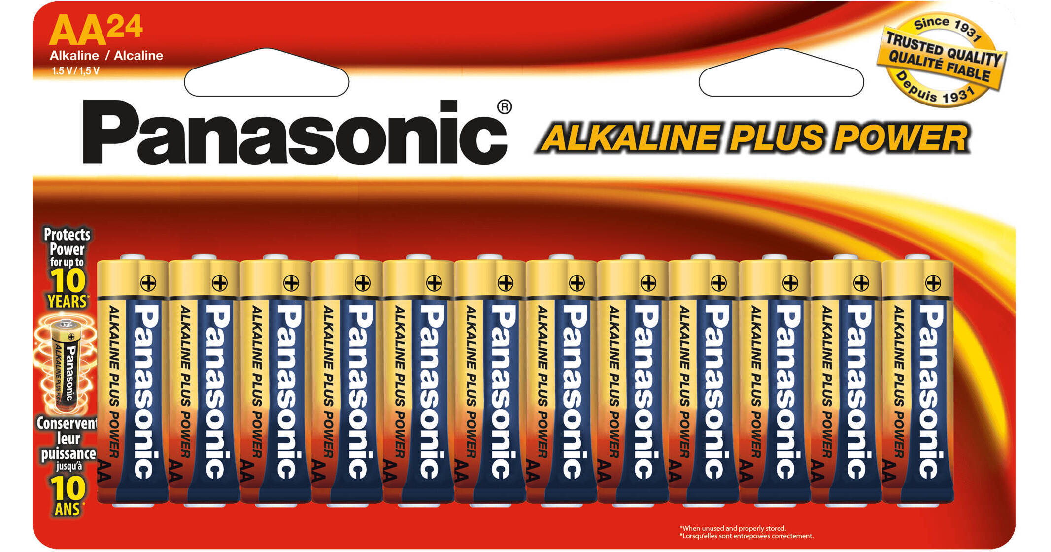 Panasonic AA Alkaline Plus Power (24-Pack) LR6PA/24B B&H Photo