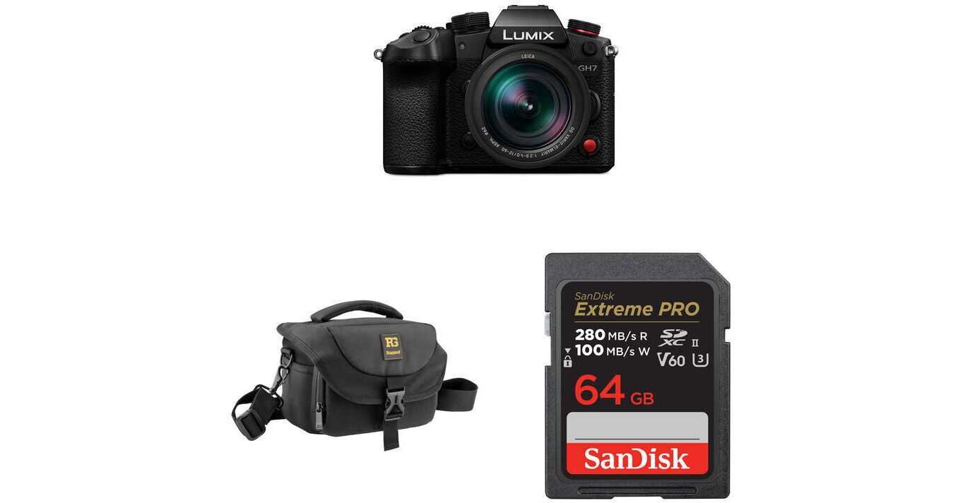 Panasonic LUMIX GH7 Mirrorless Camera with 12-60mm f/2.8-4 Lens