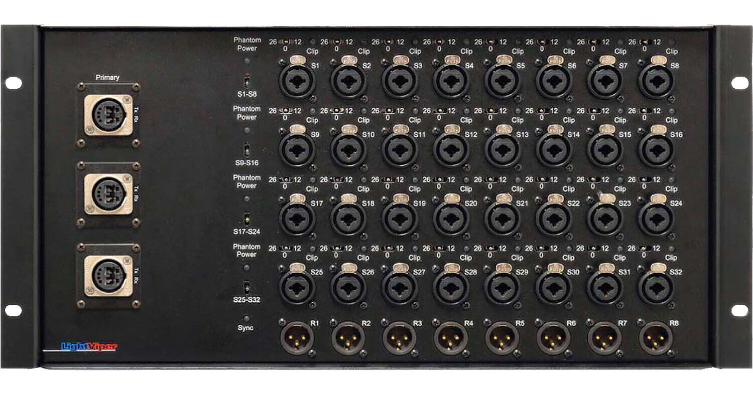 Patton Stagebox 32x8 Analog Head with 2 32 Channel VIS-1832-S-02
