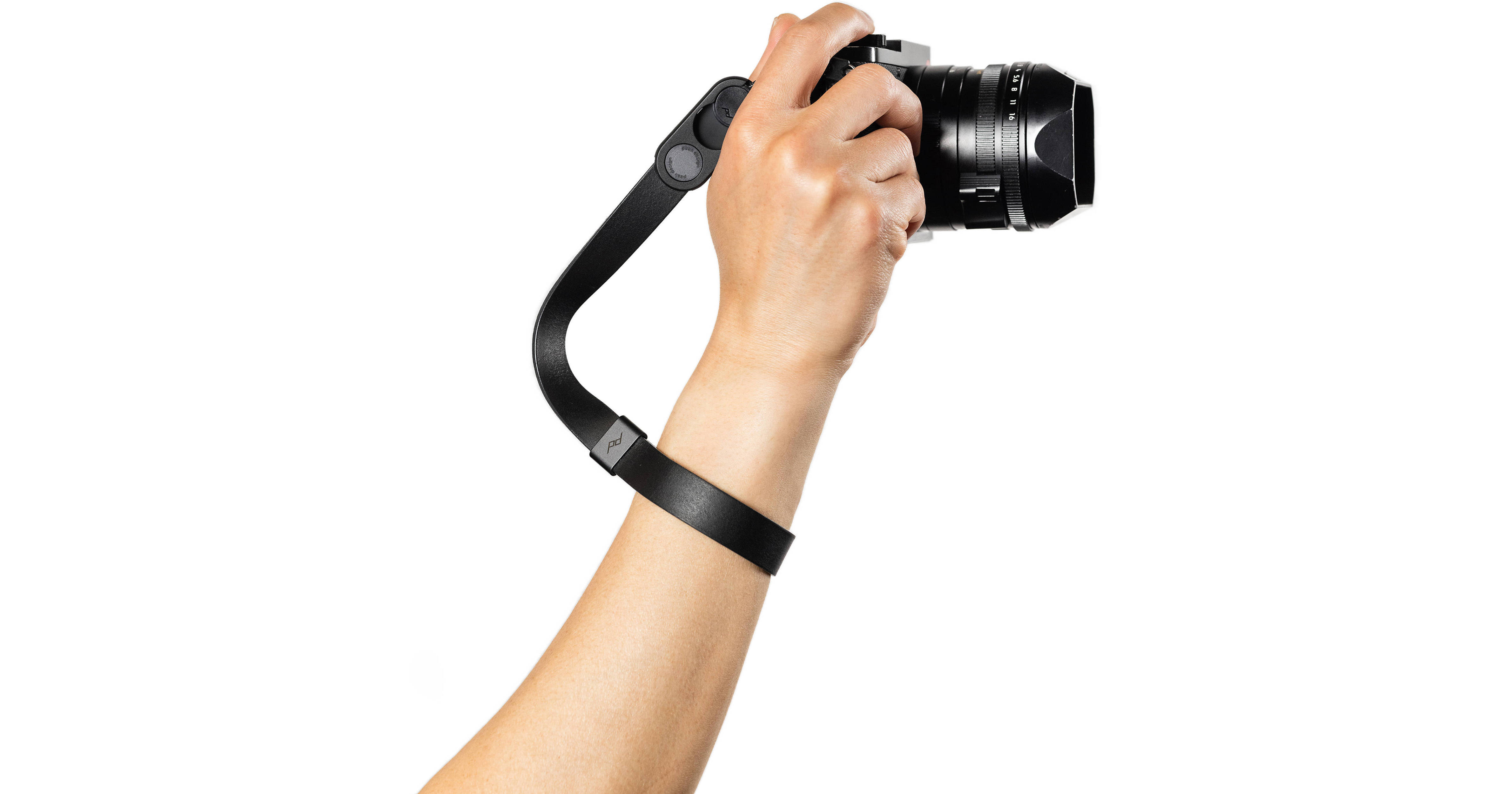 Peak Design Cuff Leather Camera Wrist Strap (Black) LRS-WR-BK-1