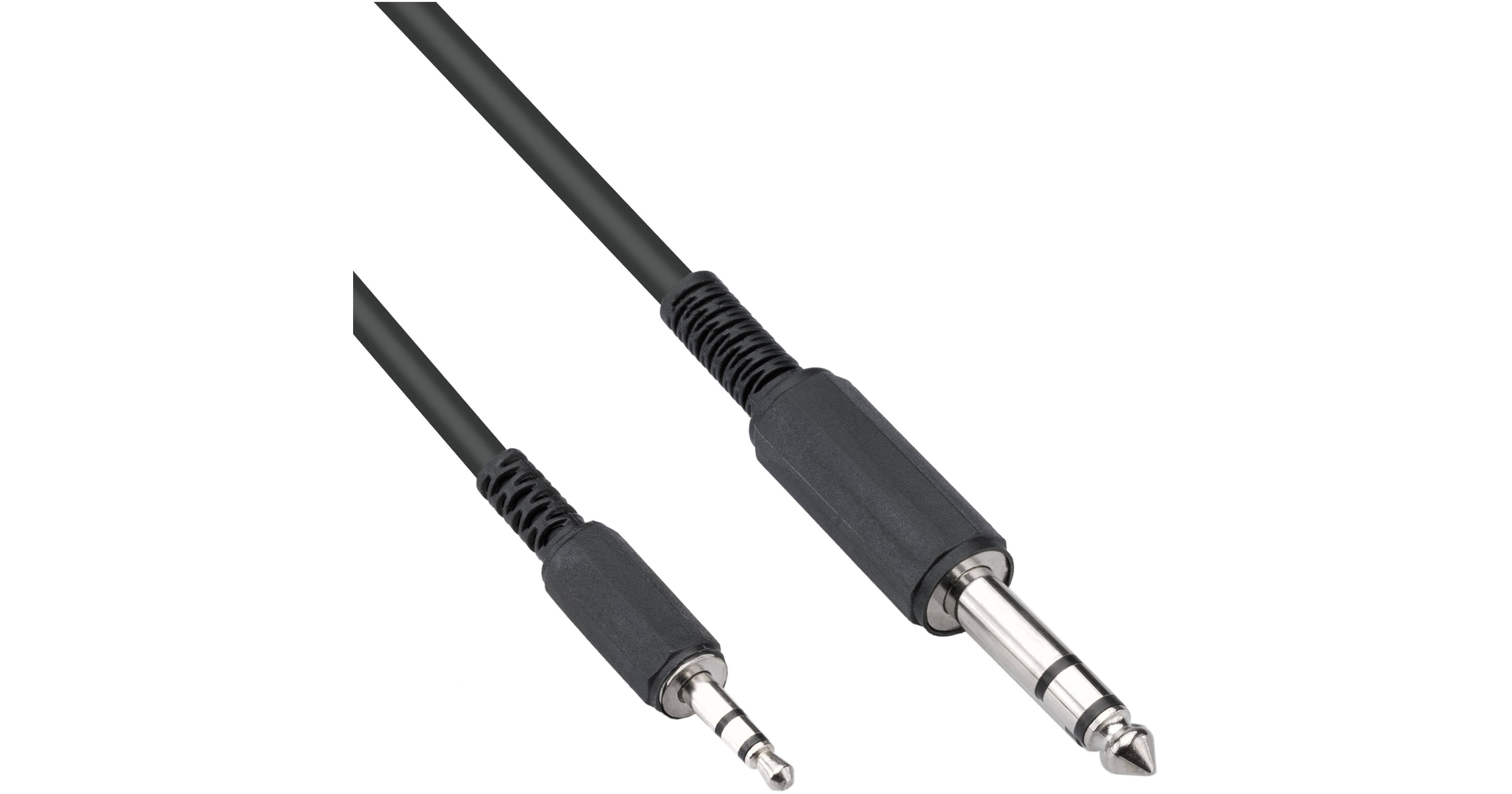 Pearstone 3.5mm Mini to 1/4" Male Stereo Audio Cable CSPM-SMM10