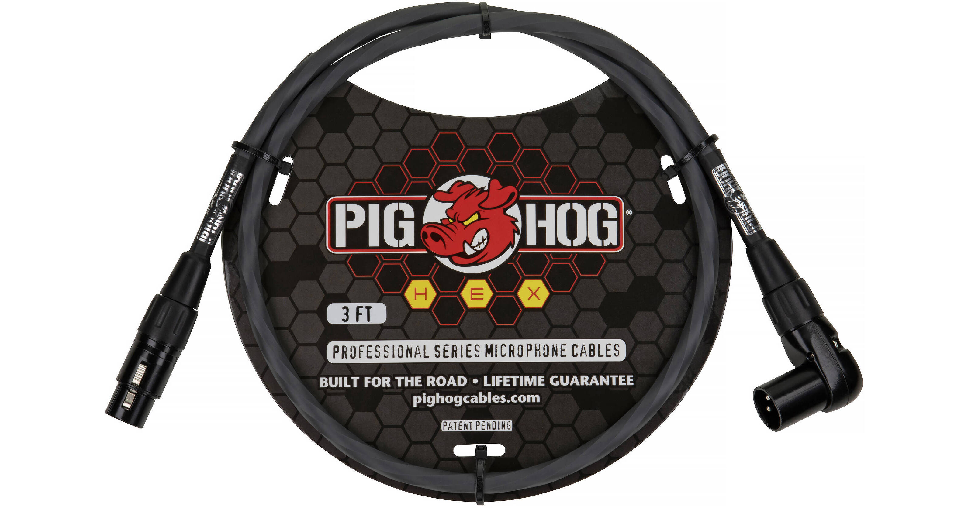 Pig Hog Hex Series XLR Microphone Cable PHMH3GRR B&H Photo Video