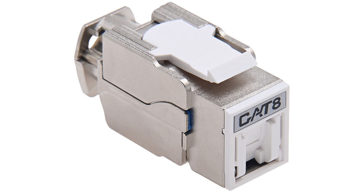 Platinum Tools Cat 8 Shielded Toolless Keystone Jack 106280 B&H