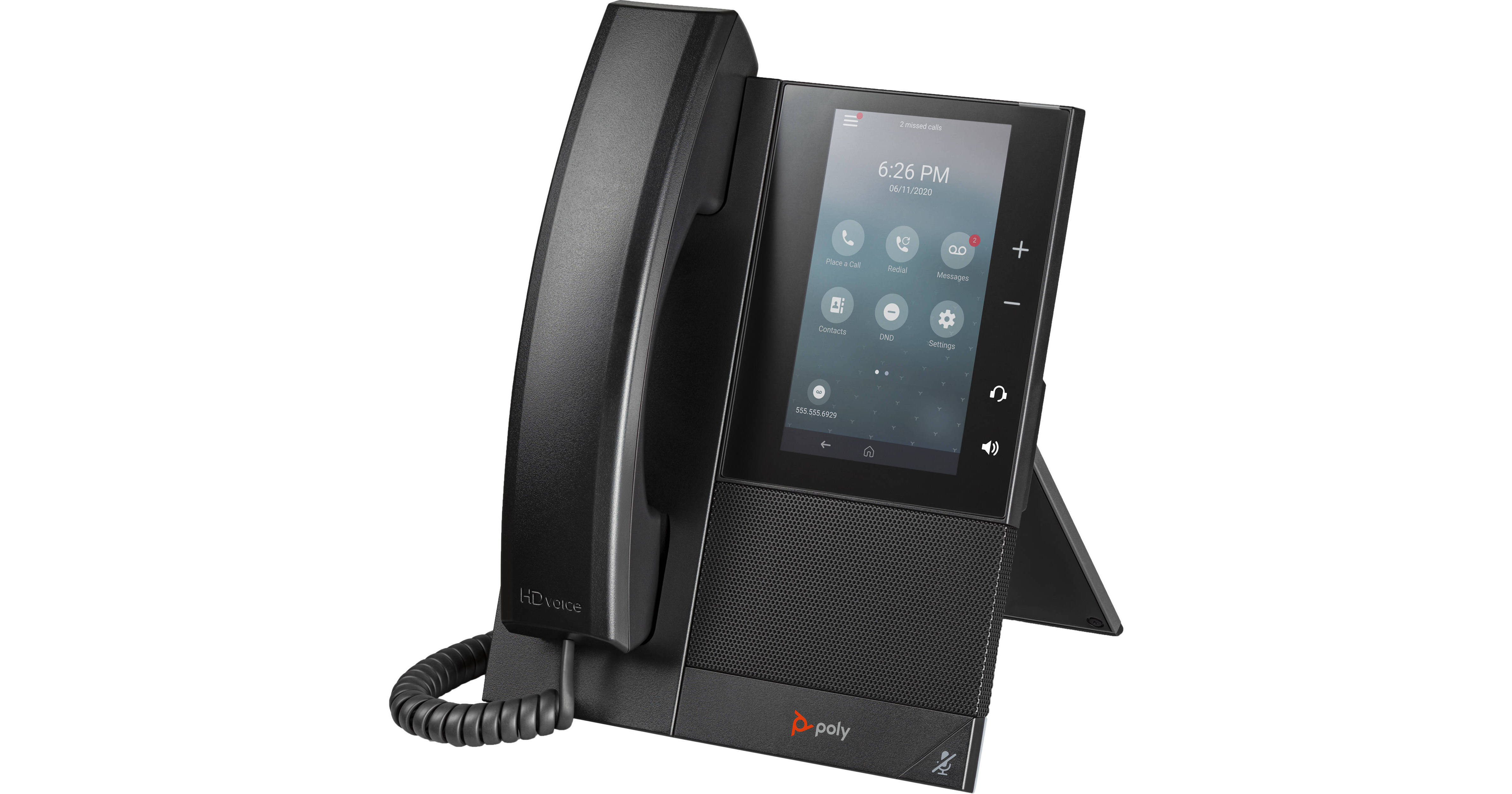 Poly CCX 505 Business Media Phone with Power Supply 84C16AA#ABA