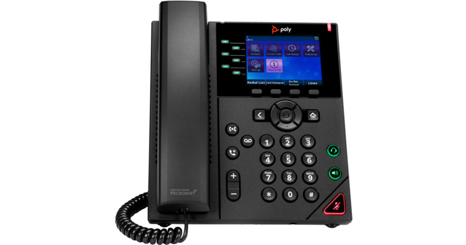 Poly OBi VVX 350 6-Line IP Desk Phone with Power 89K70AA#ABA B&H