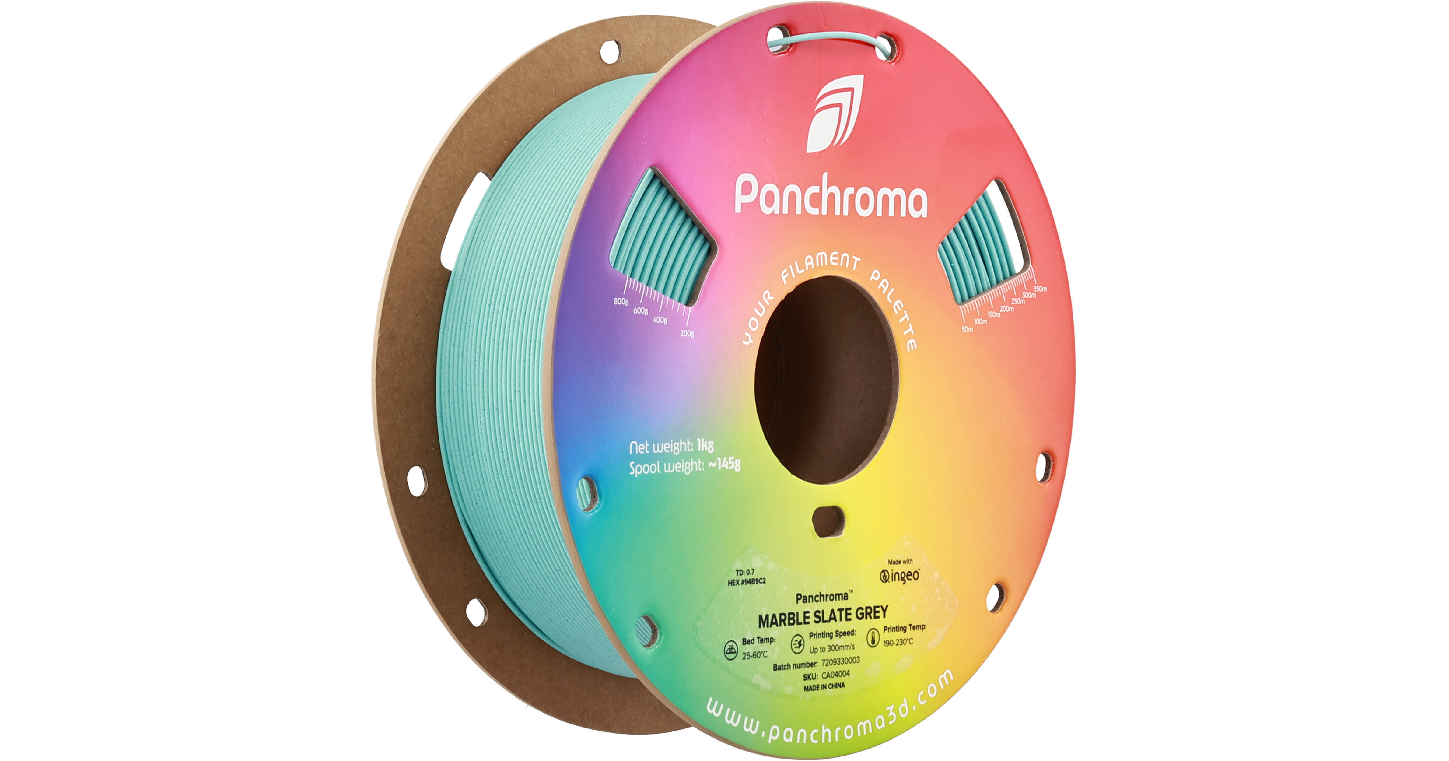 Polymaker Panchroma Marble PLA Filament (1kg, Slate Gray)