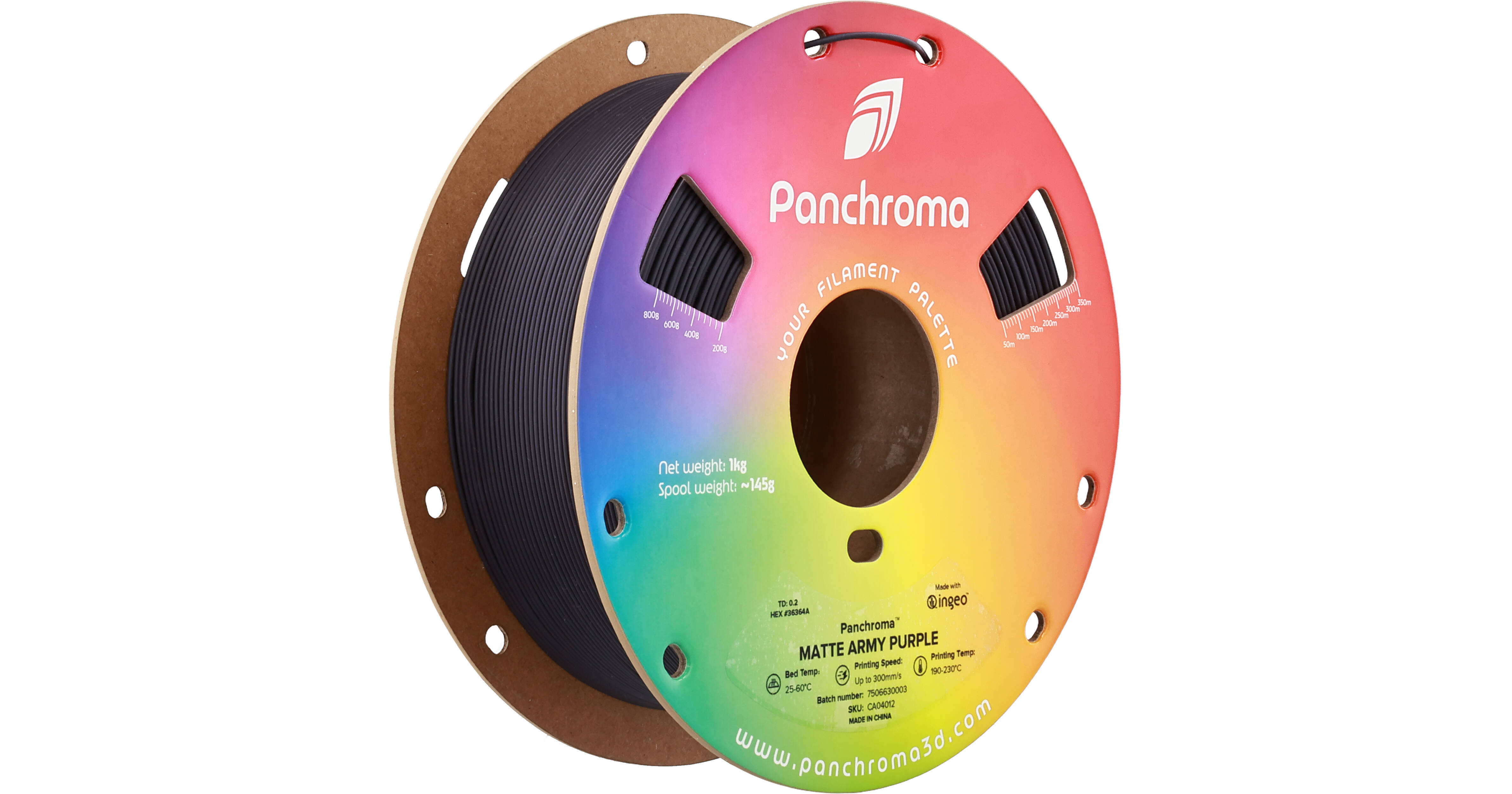 Polymaker Panchroma Matte PLA Filament (1kg, Army Purple)