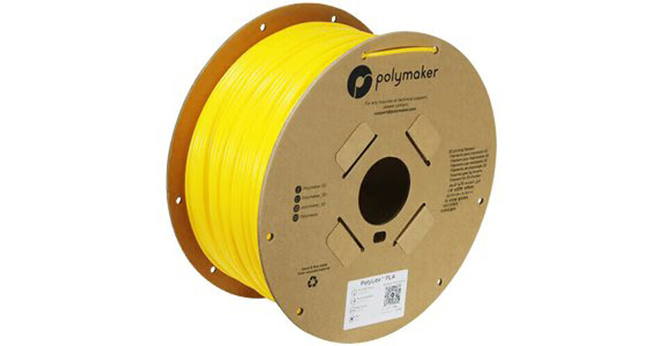 Polymaker 2.85mm PolyLite PLA Filament (3kg, Yellow) PA02074 B&H