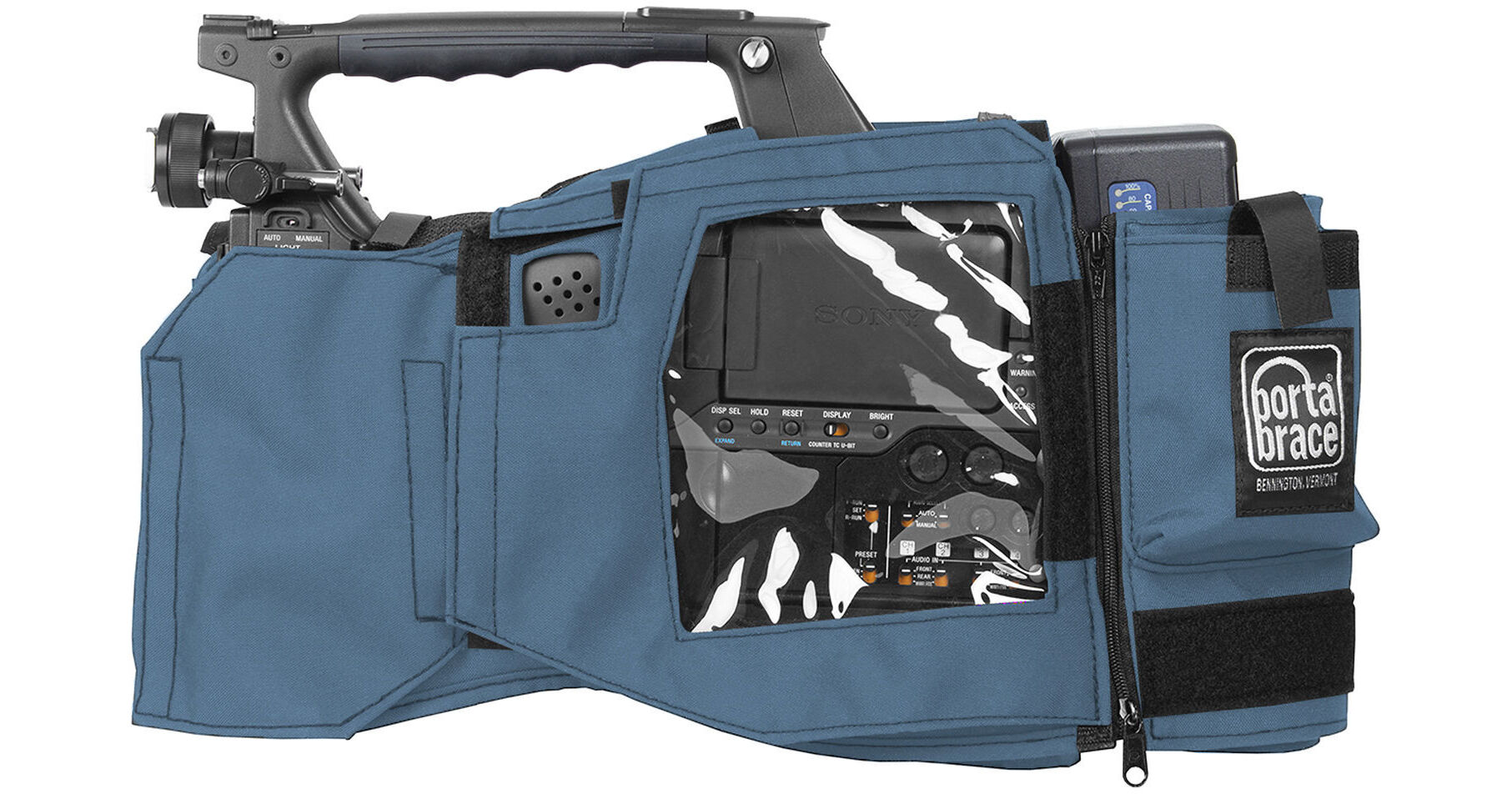 PortaBrace Camera Body Armor for Sony PXW-Z750 (Blue)